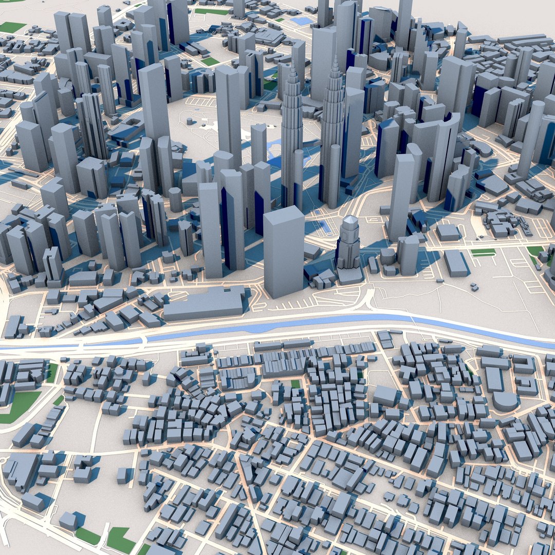 3D Merdeka Petronas Towers Kuala Lumpur Malaysia - TurboSquid 2359368