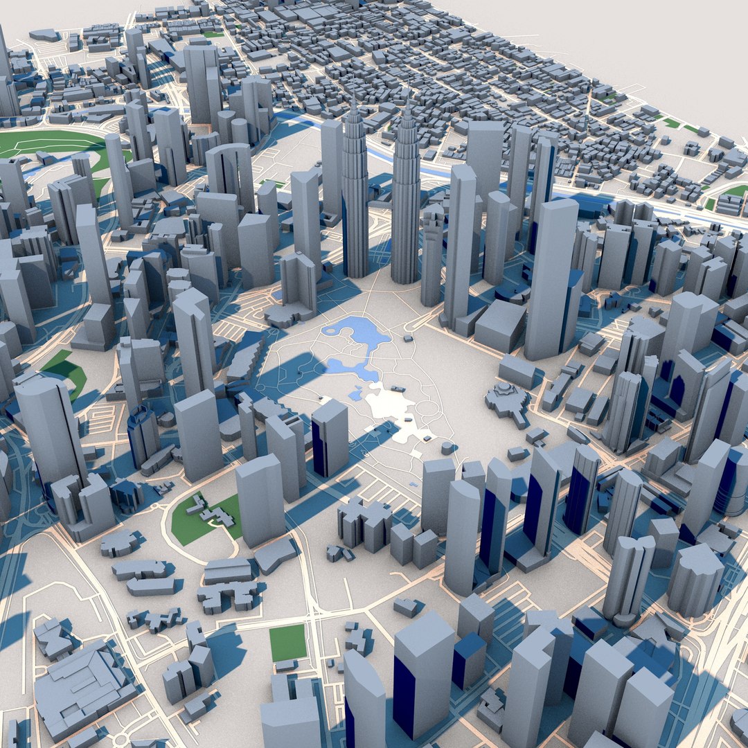 3D Merdeka Petronas Towers Kuala Lumpur Malaysia - TurboSquid 2359368