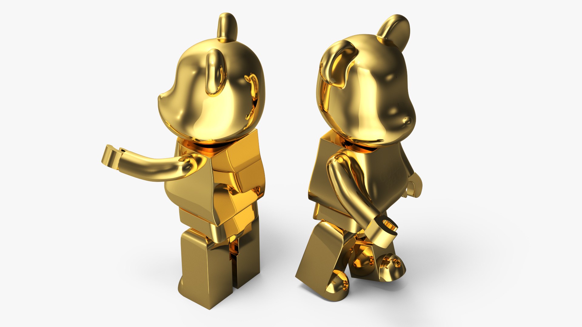 Collectible Figure Bearbrick Gold 3D Model - TurboSquid 2246260