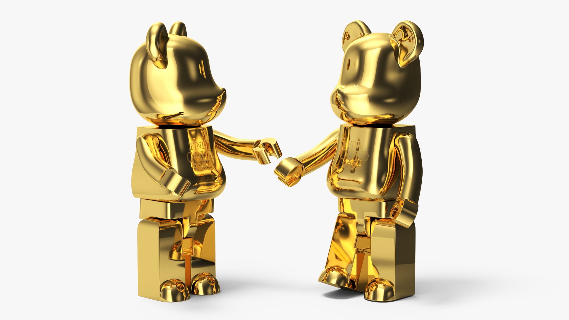 Collectible Figure Bearbrick Gold 3D Model - TurboSquid 2246260