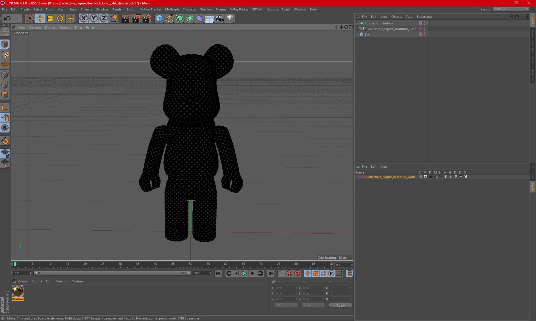 Collectible Figure Bearbrick Gold 3D Model - TurboSquid 2246260