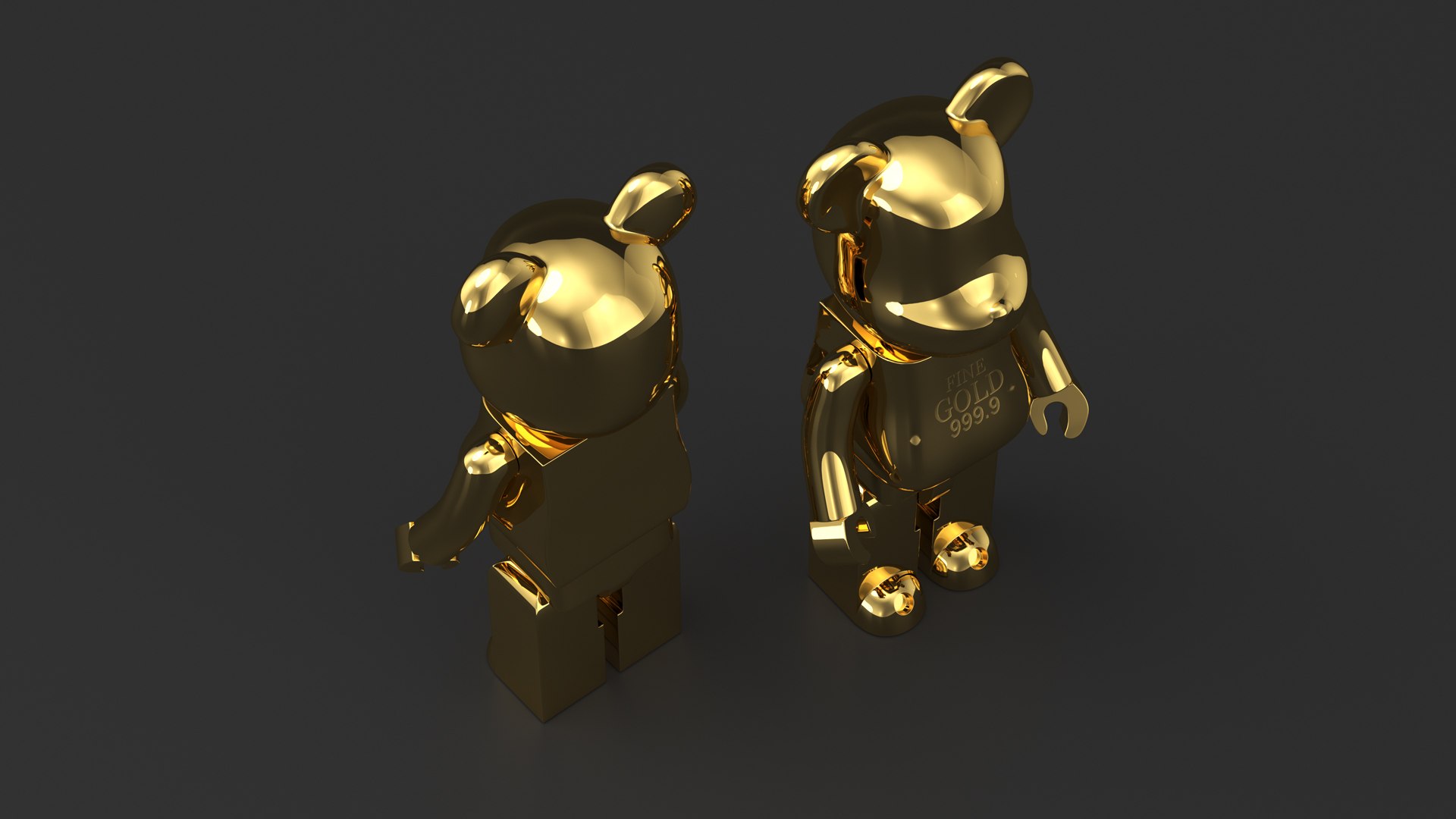 Collectible Figure Bearbrick Gold 3D Model - TurboSquid 2246260