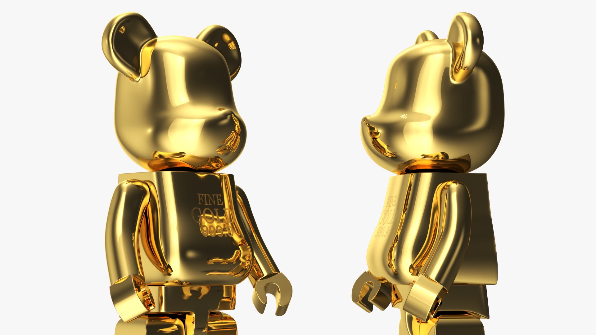 Collectible Figure Bearbrick Gold 3D Model - TurboSquid 2246260