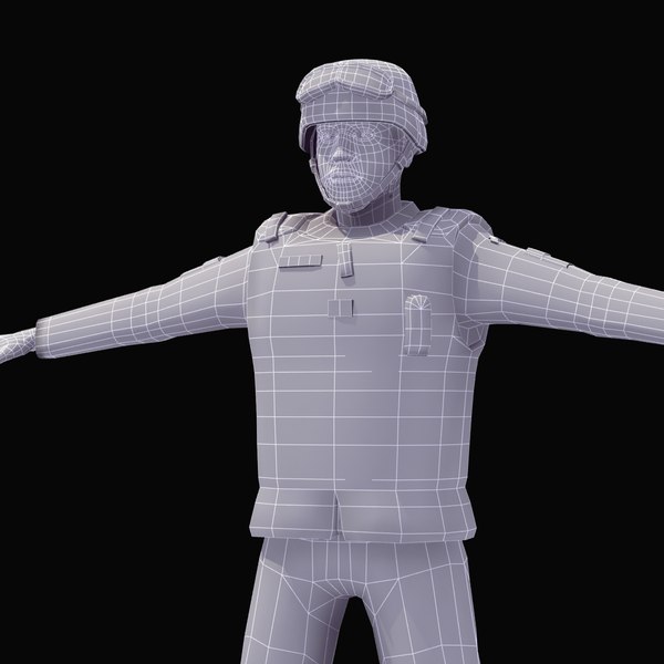 3d army soldier model