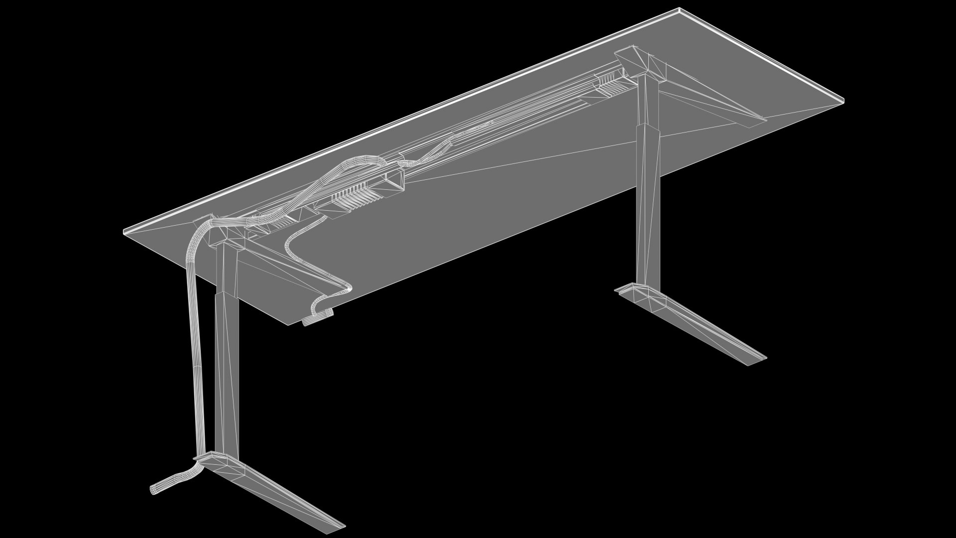 3D Standing Desk Model - TurboSquid 1817141