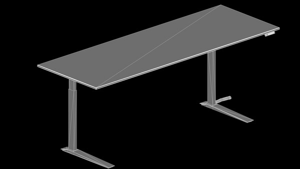 3D Standing Desk model - TurboSquid 1817141