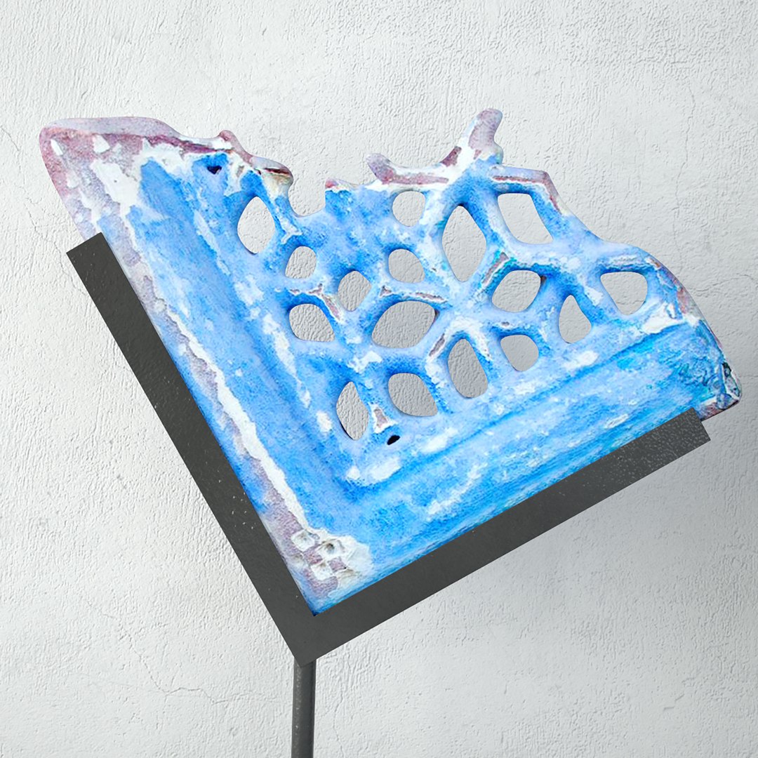 Antique Stone Jali Fragments On Stand 3D - TurboSquid 2129449