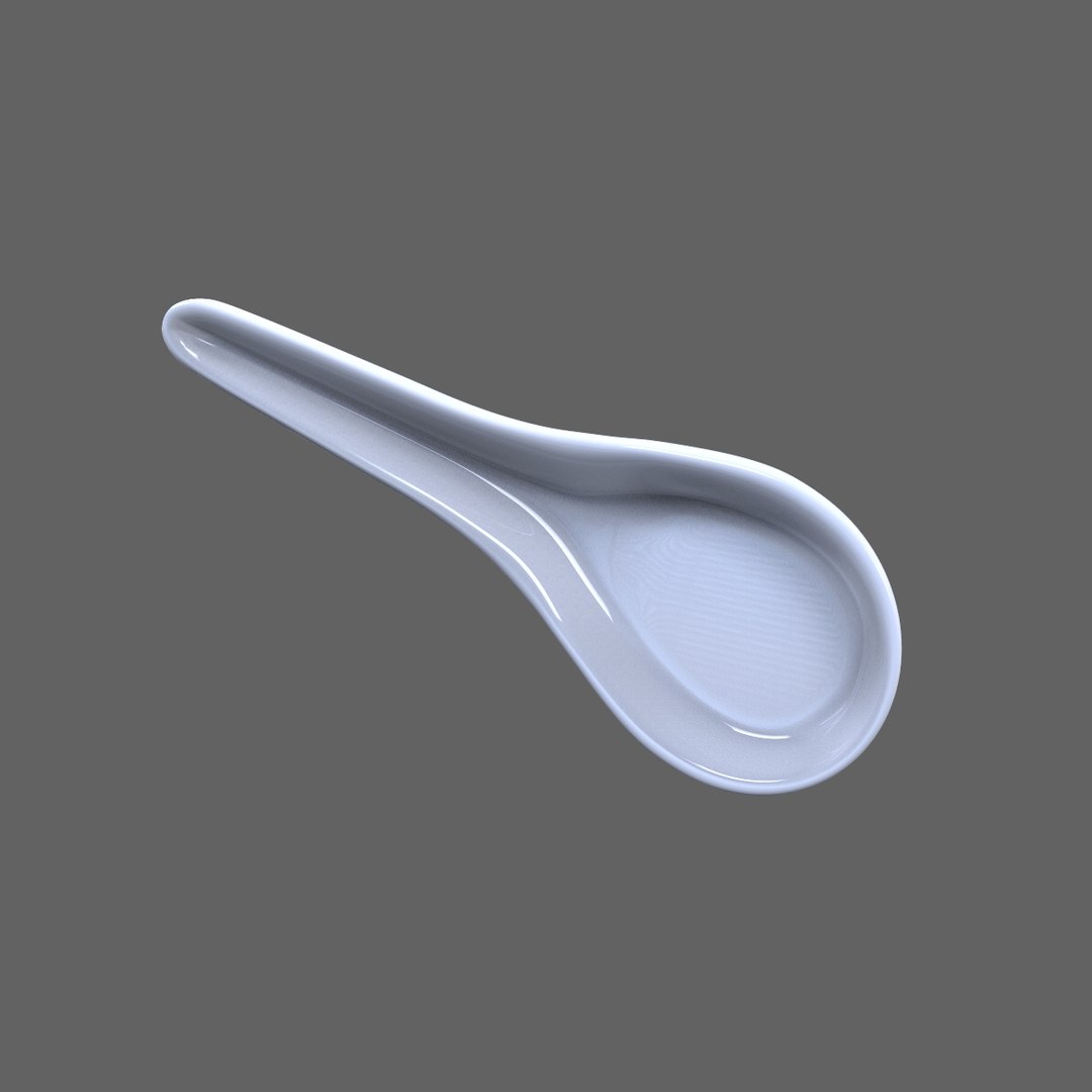 Chinese Bowl Spoon C4d
