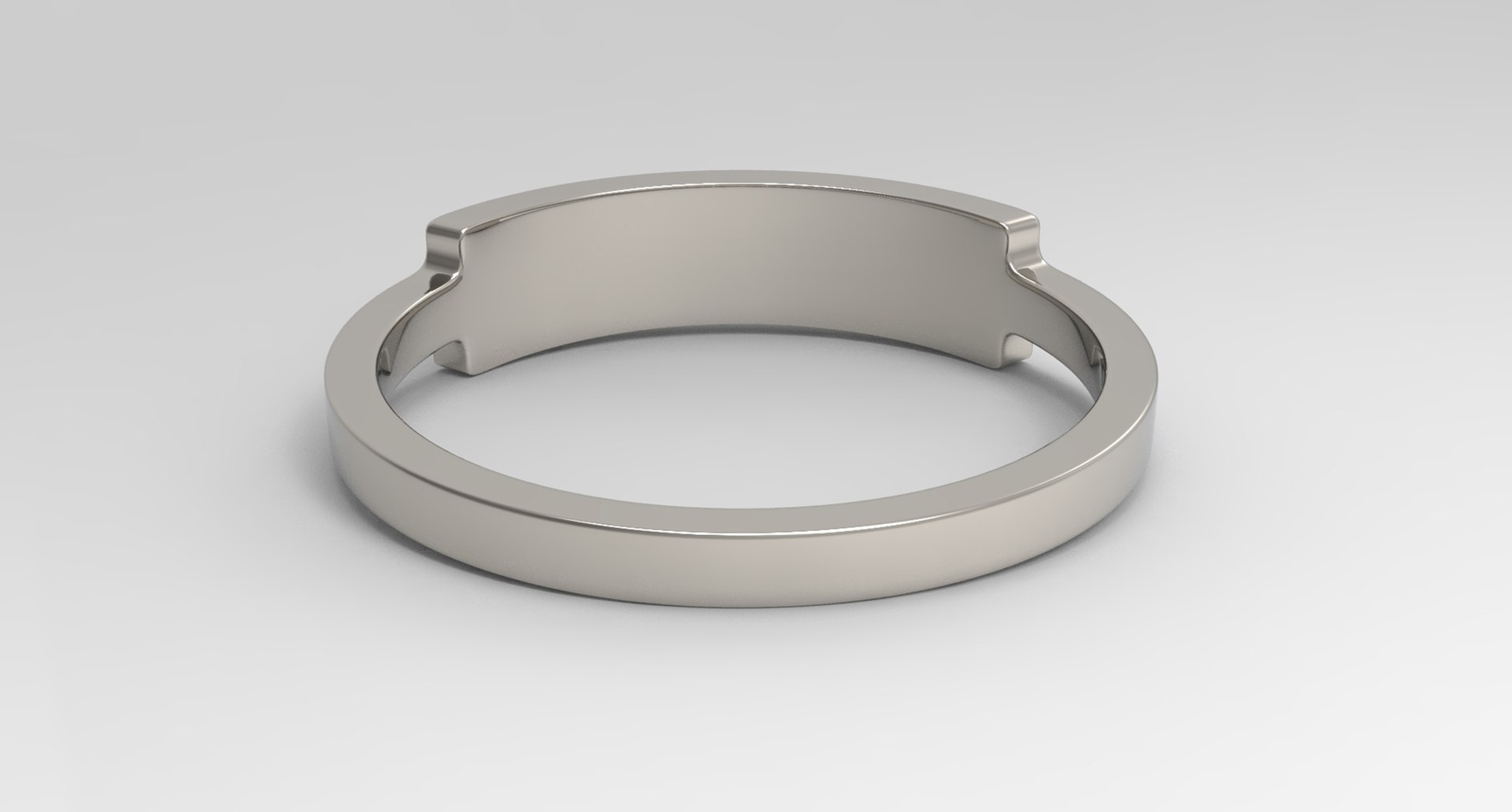 Engineer Ring Female Platinum 3D model - TurboSquid 1871115