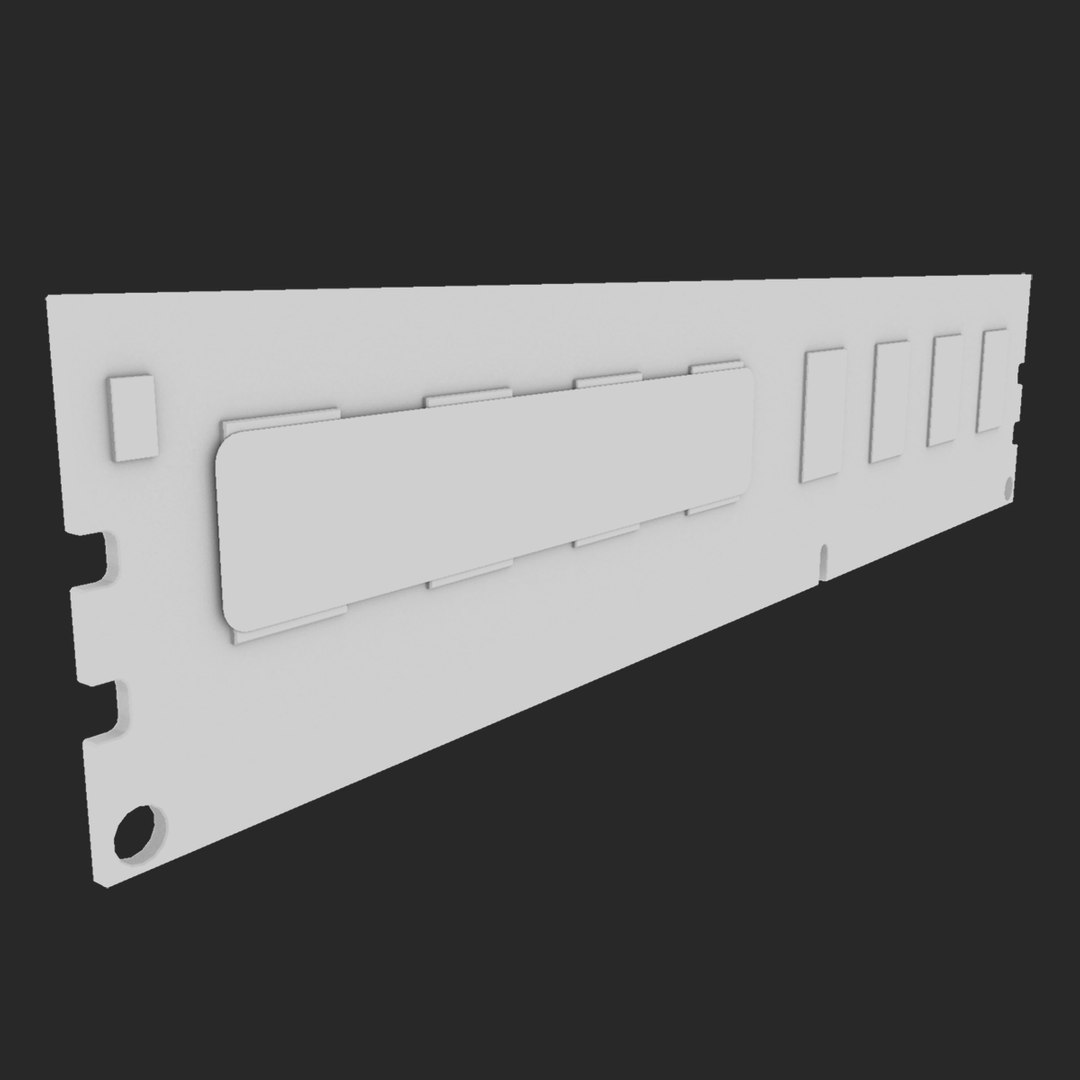 3d Model Ddr3 Ram Dimm