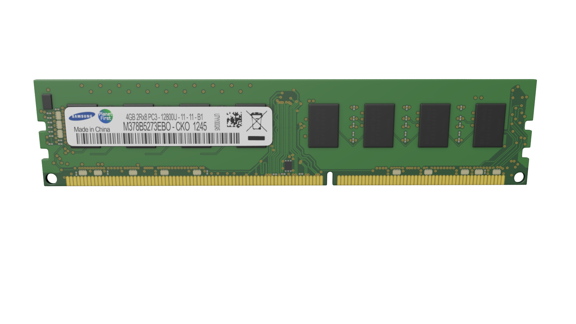 3d Model Ddr3 Ram Dimm