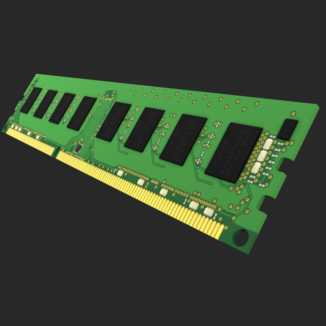 3d Model Ddr3 Ram Dimm