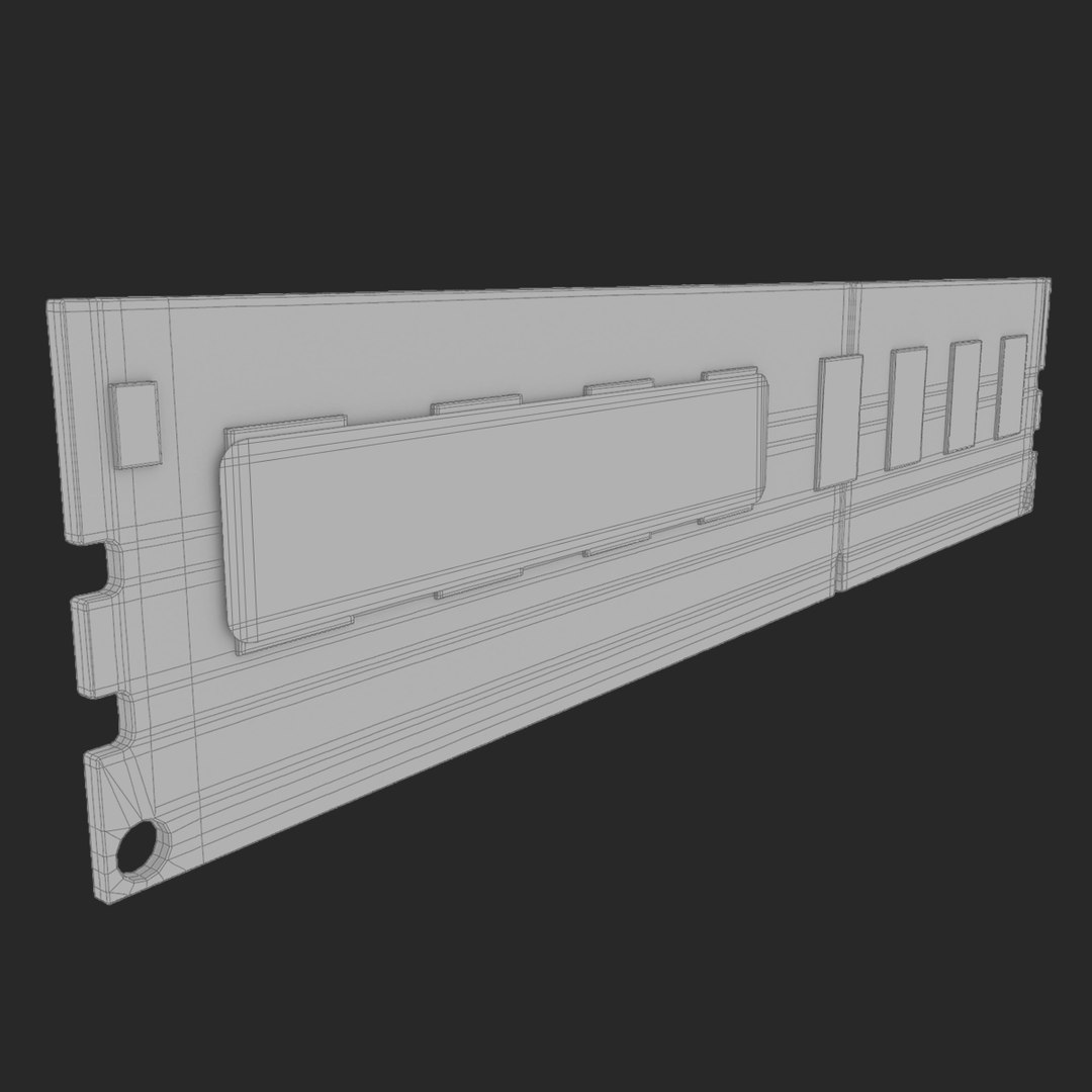3d Model Ddr3 Ram Dimm