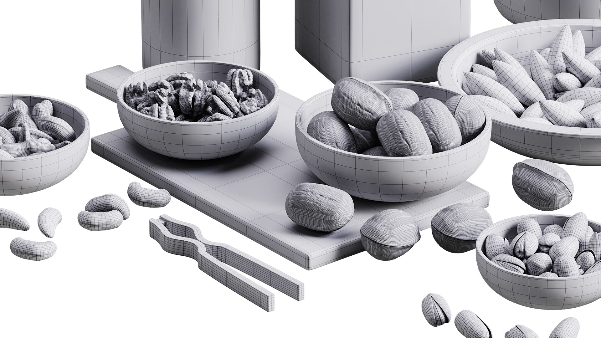 3D Mixed Nuts 2 Model - TurboSquid 2377062