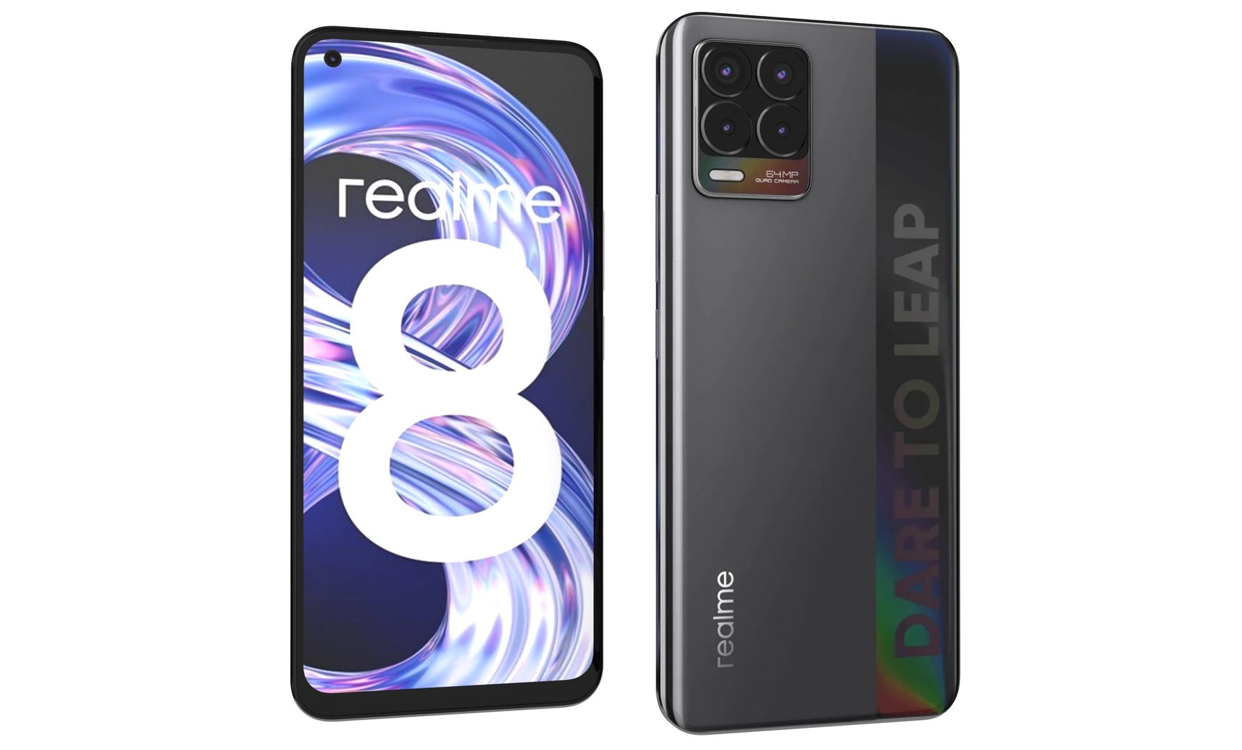 Realme 8 Cyber Black And Cyber Silver 3D model - TurboSquid 1722091