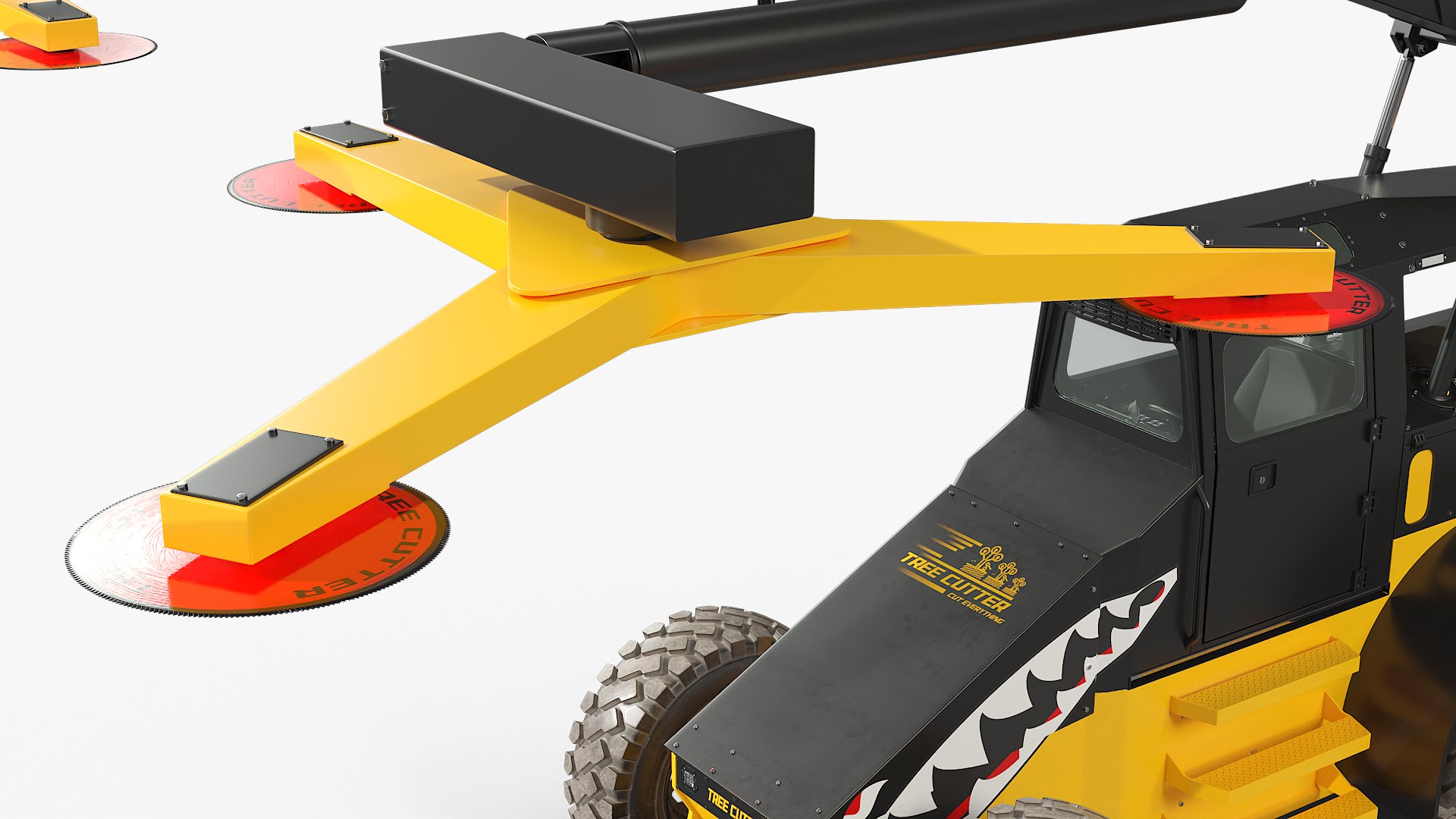 OMC Hedgehog Tree Trimmer Machine With Cut Equipment Model - TurboSquid ...