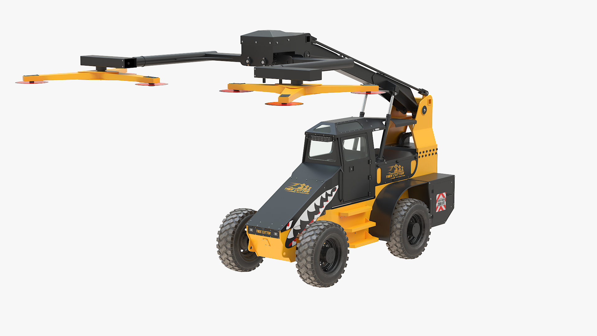 OMC Hedgehog Tree Trimmer Machine With Cut Equipment Model - TurboSquid ...