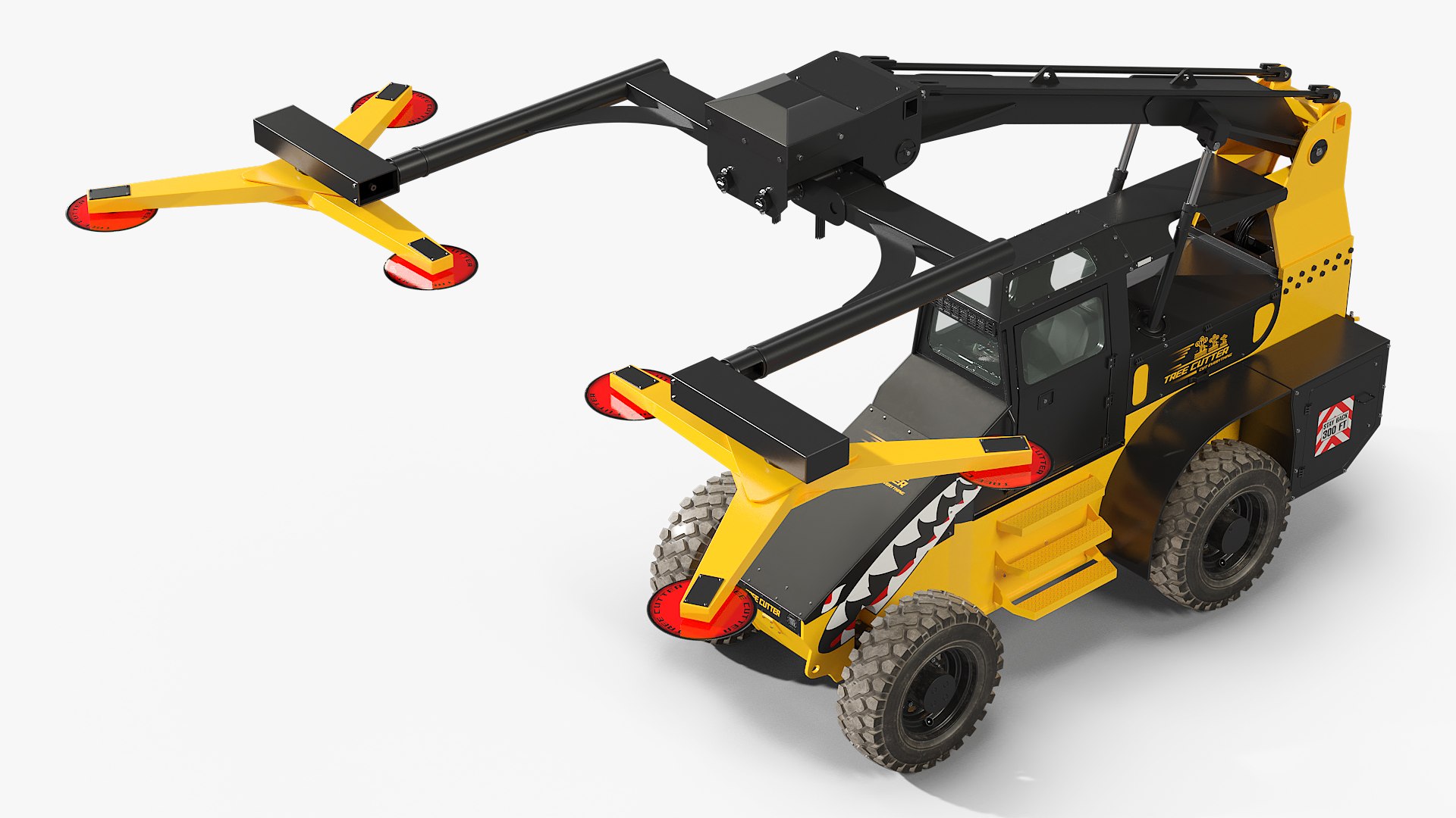 OMC Hedgehog Tree Trimmer Machine With Cut Equipment Model - TurboSquid ...