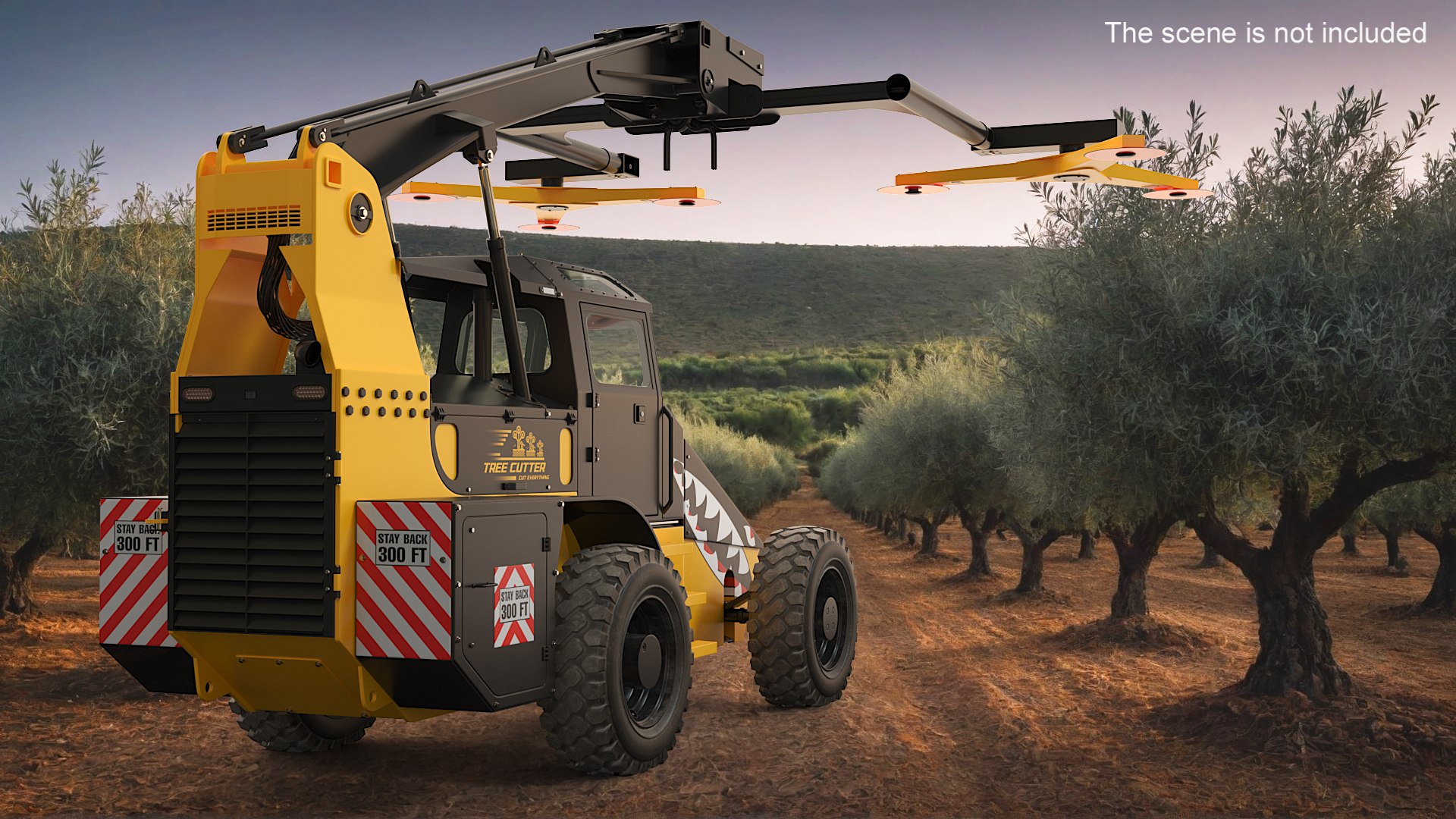 OMC Hedgehog Tree Trimmer Machine With Cut Equipment Model - TurboSquid ...