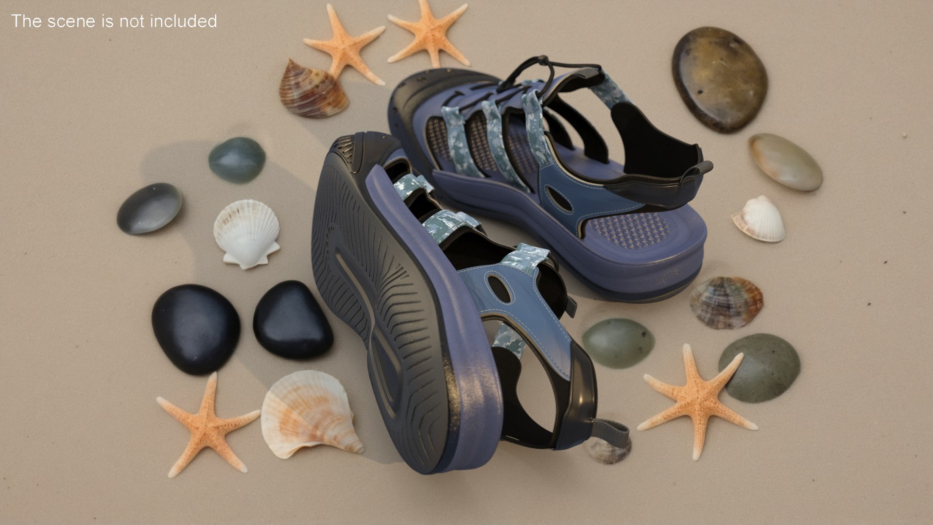 Outdoor Adventure Sandals Model - TurboSquid 2203528
