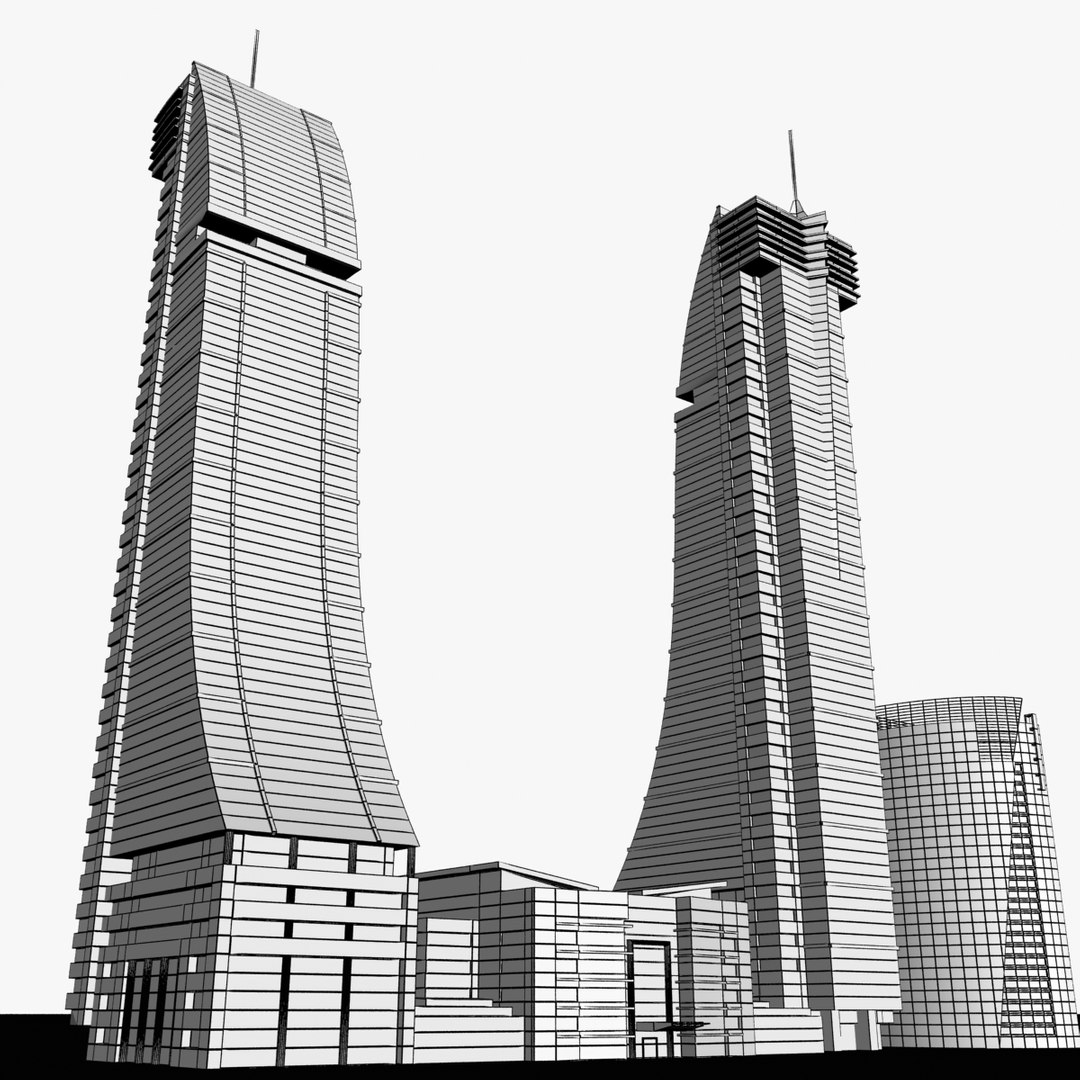 Bahrain Buildings 3ds