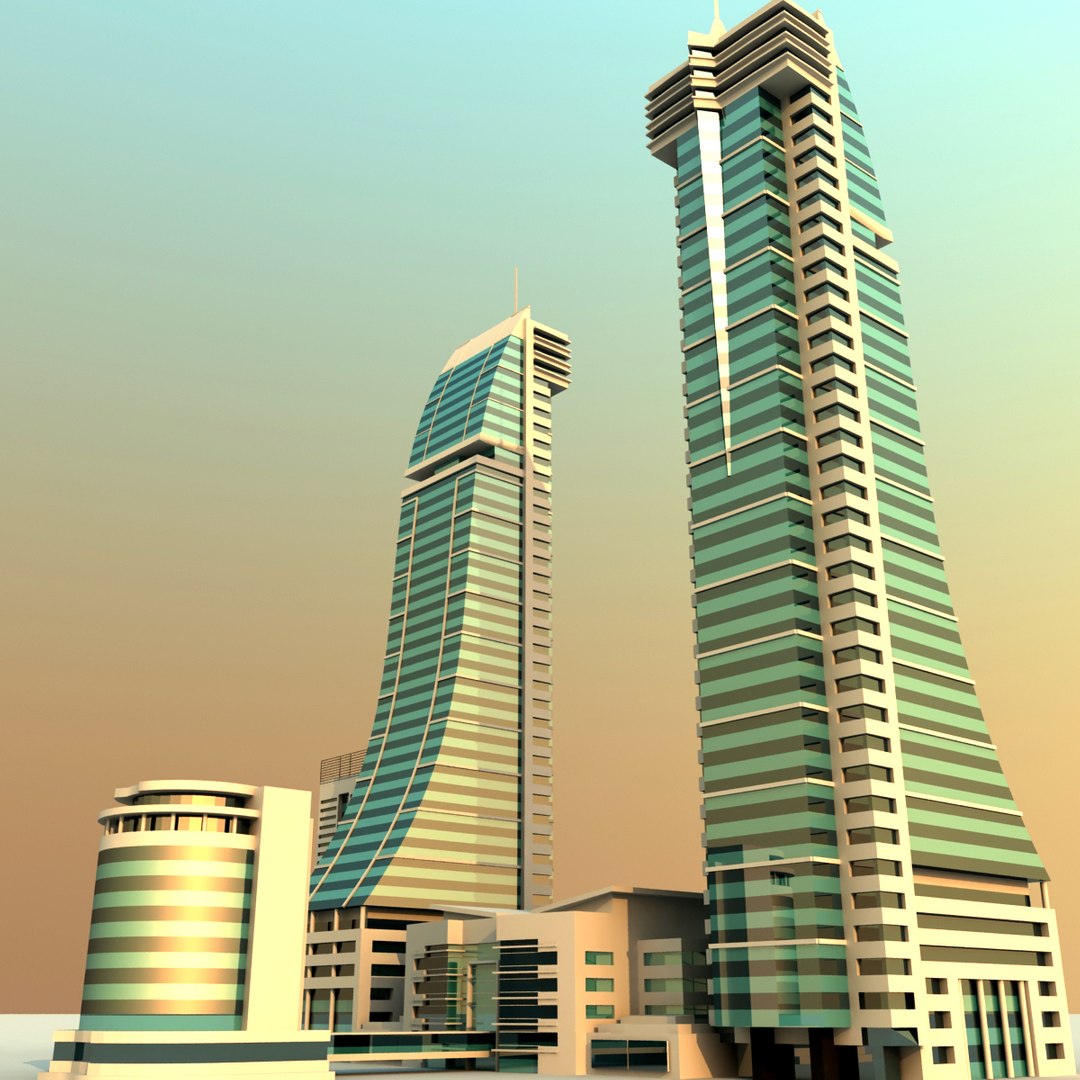 Bahrain Buildings 3ds
