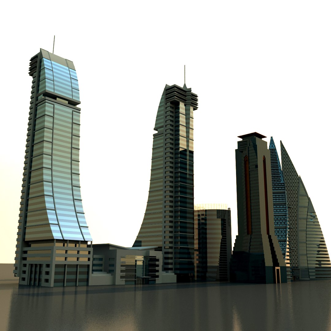 Bahrain Buildings 3ds
