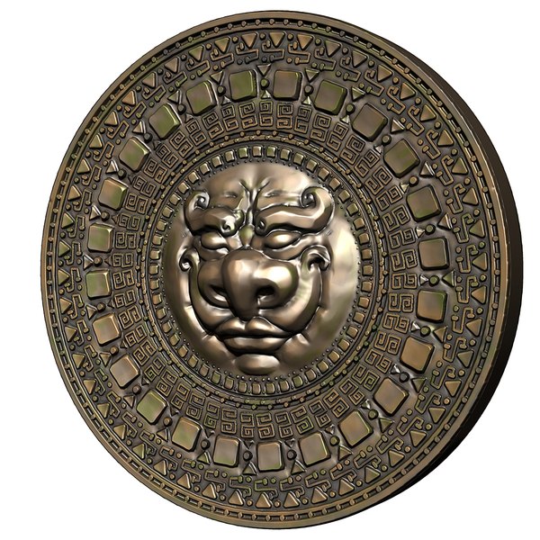 modelo 3d Moneda de esfera maya 3D Dios prehistórico - FCalmness ...