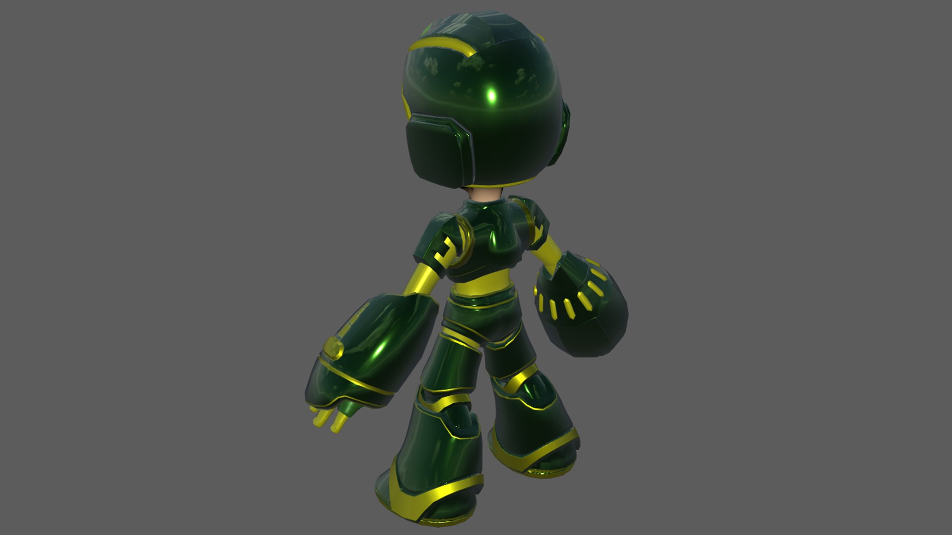 3D Model Cyber Boy Rigged Character For Game And Animation - TurboSquid ...