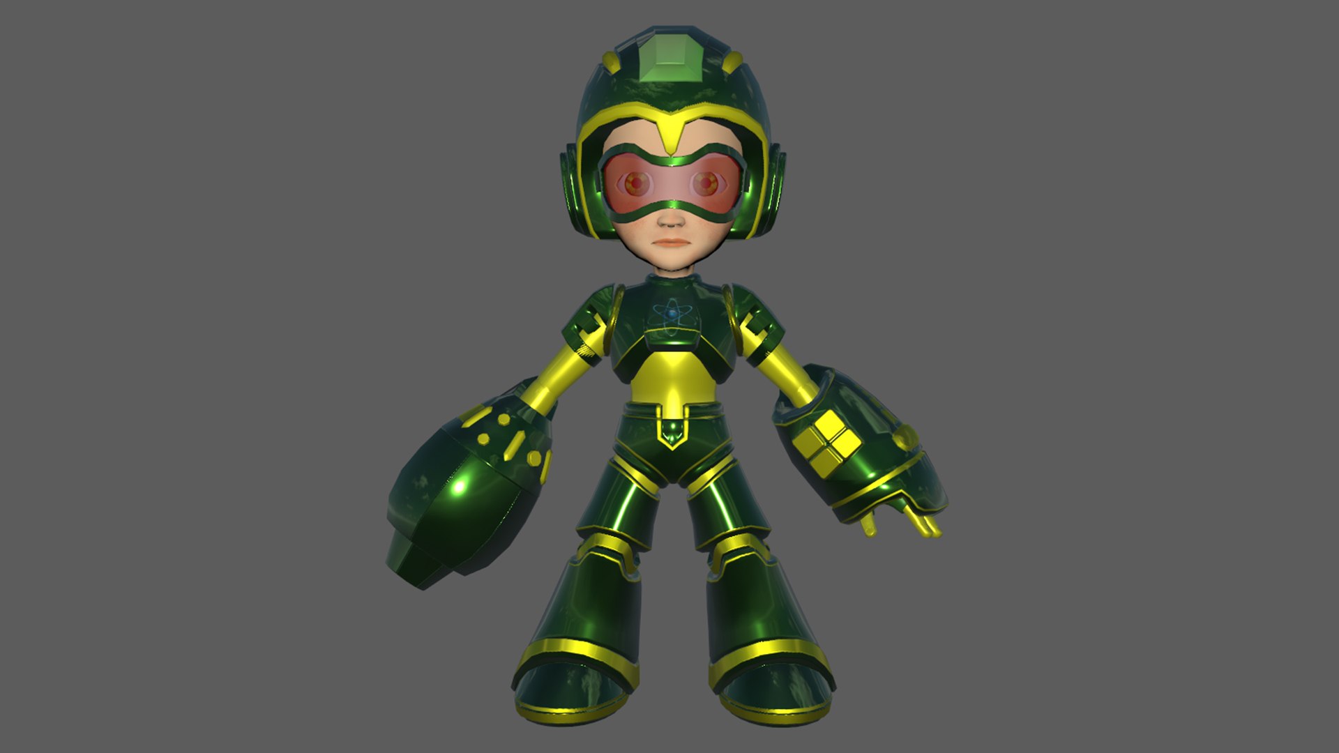 3D Model Cyber Boy Rigged Character For Game And Animation - TurboSquid ...
