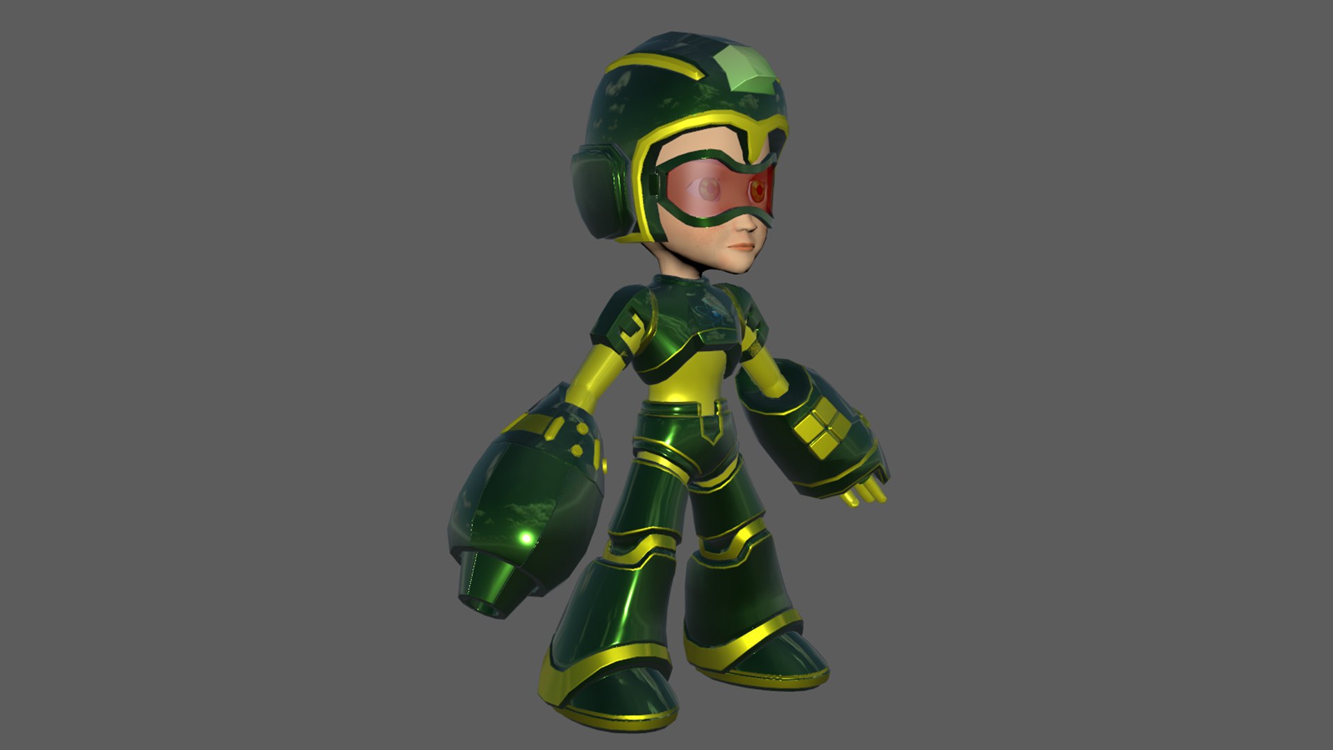 3D Model Cyber Boy Rigged Character For Game And Animation - TurboSquid ...