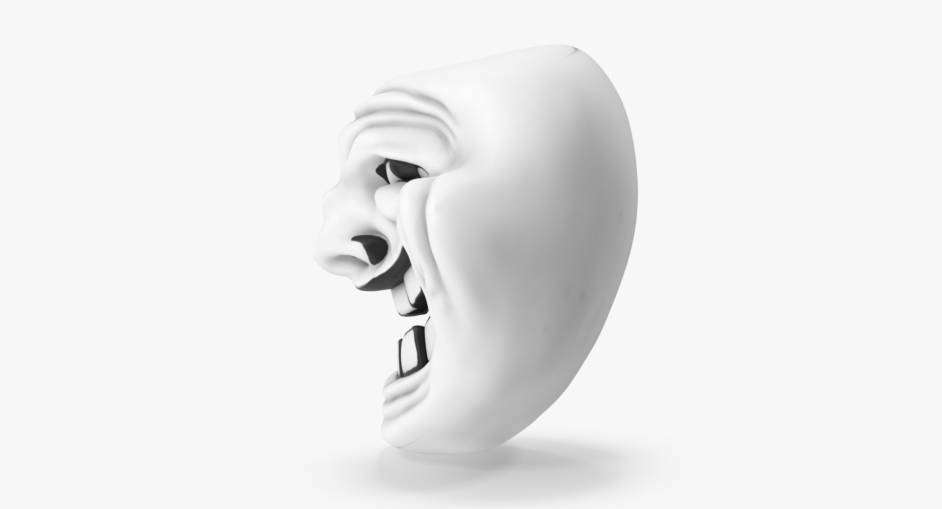 3d Trollface Model