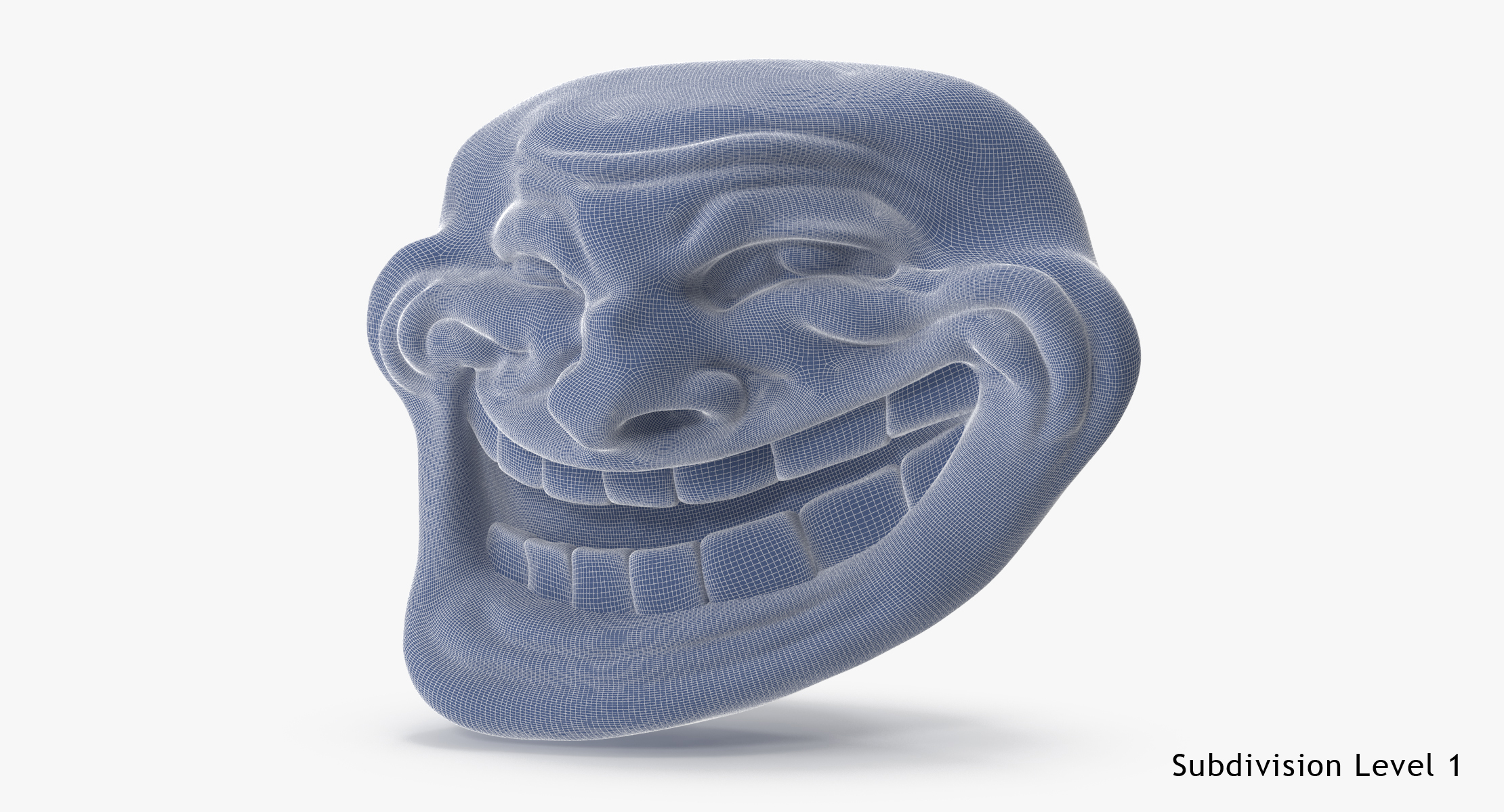 3d trollface model