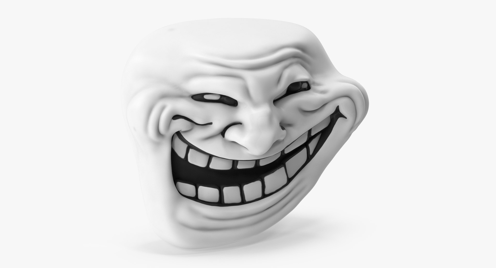 3d Trollface Model