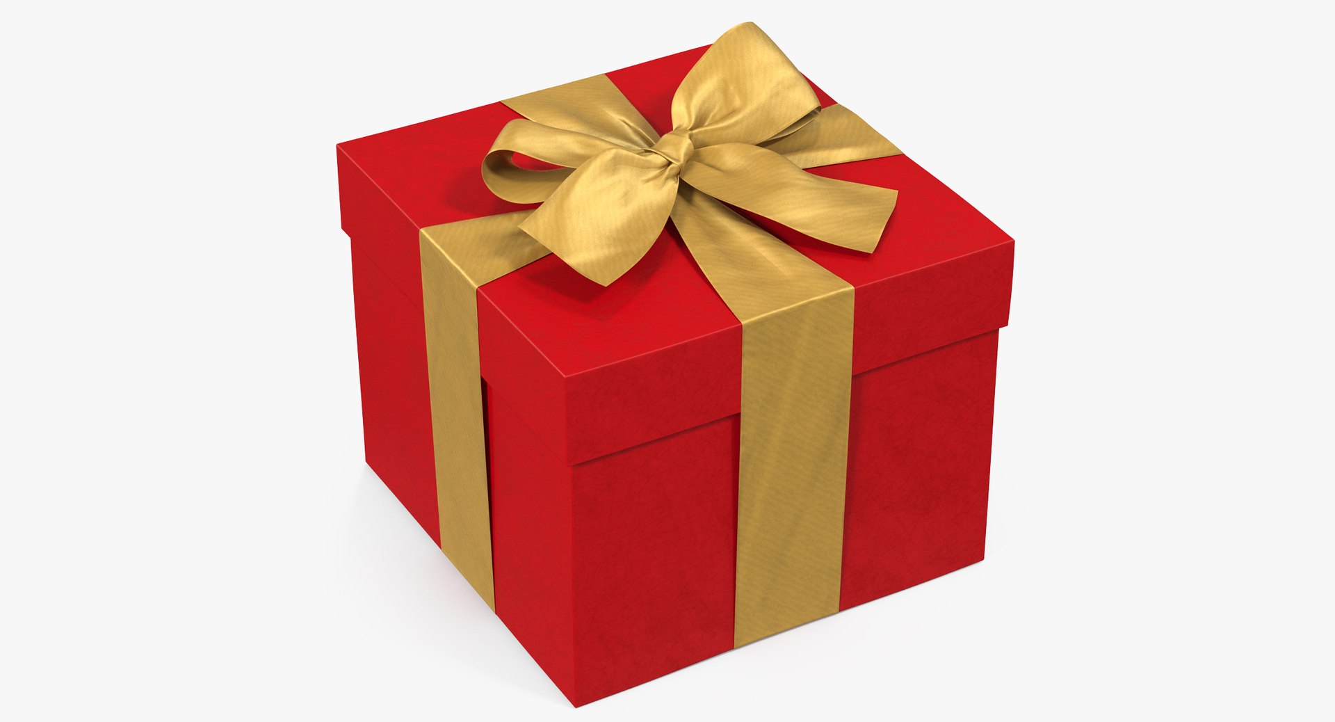 3D gift box red - TurboSquid 1199694