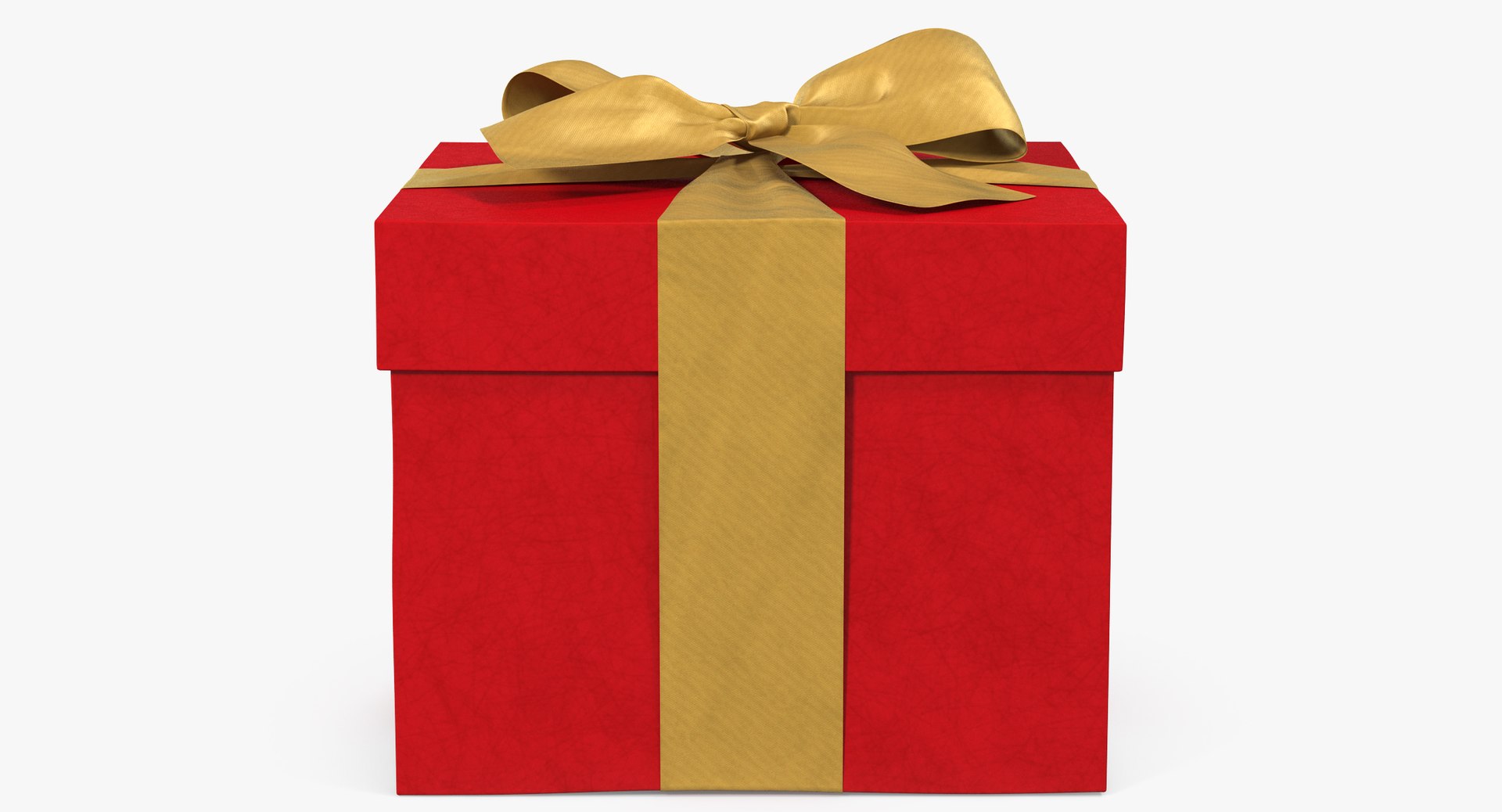 3D gift box red - TurboSquid 1199694