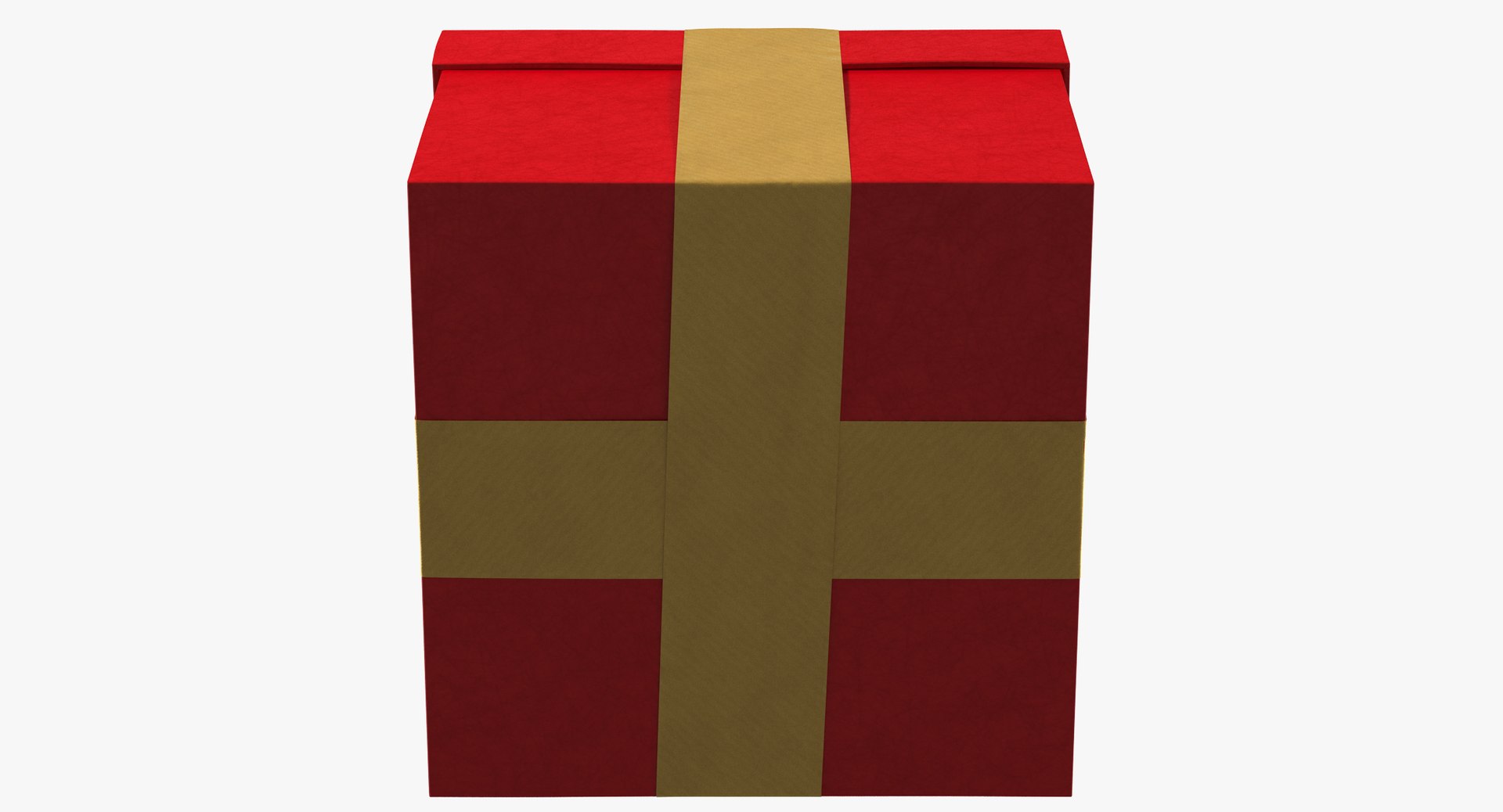 3D gift box red - TurboSquid 1199694
