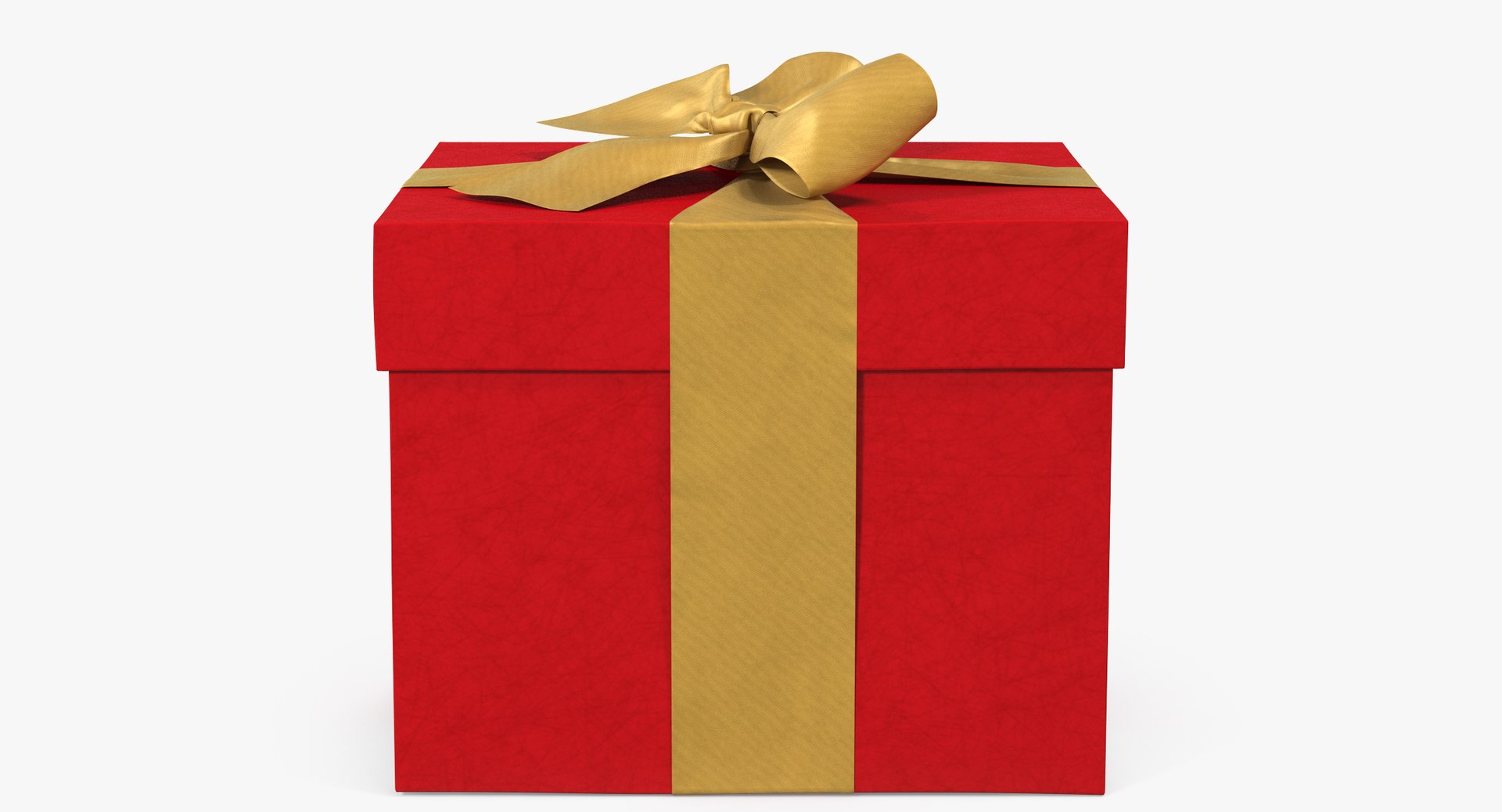 3D gift box red - TurboSquid 1199694