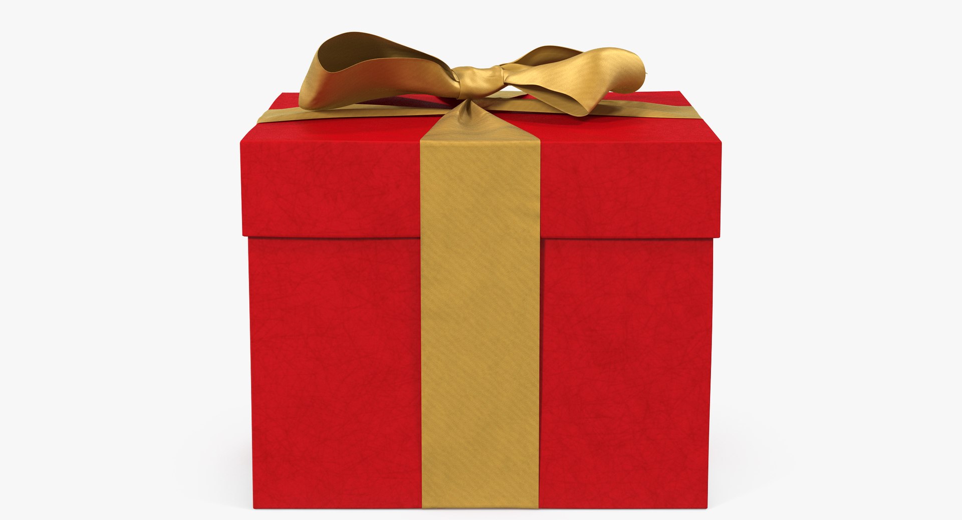 3D gift box red - TurboSquid 1199694