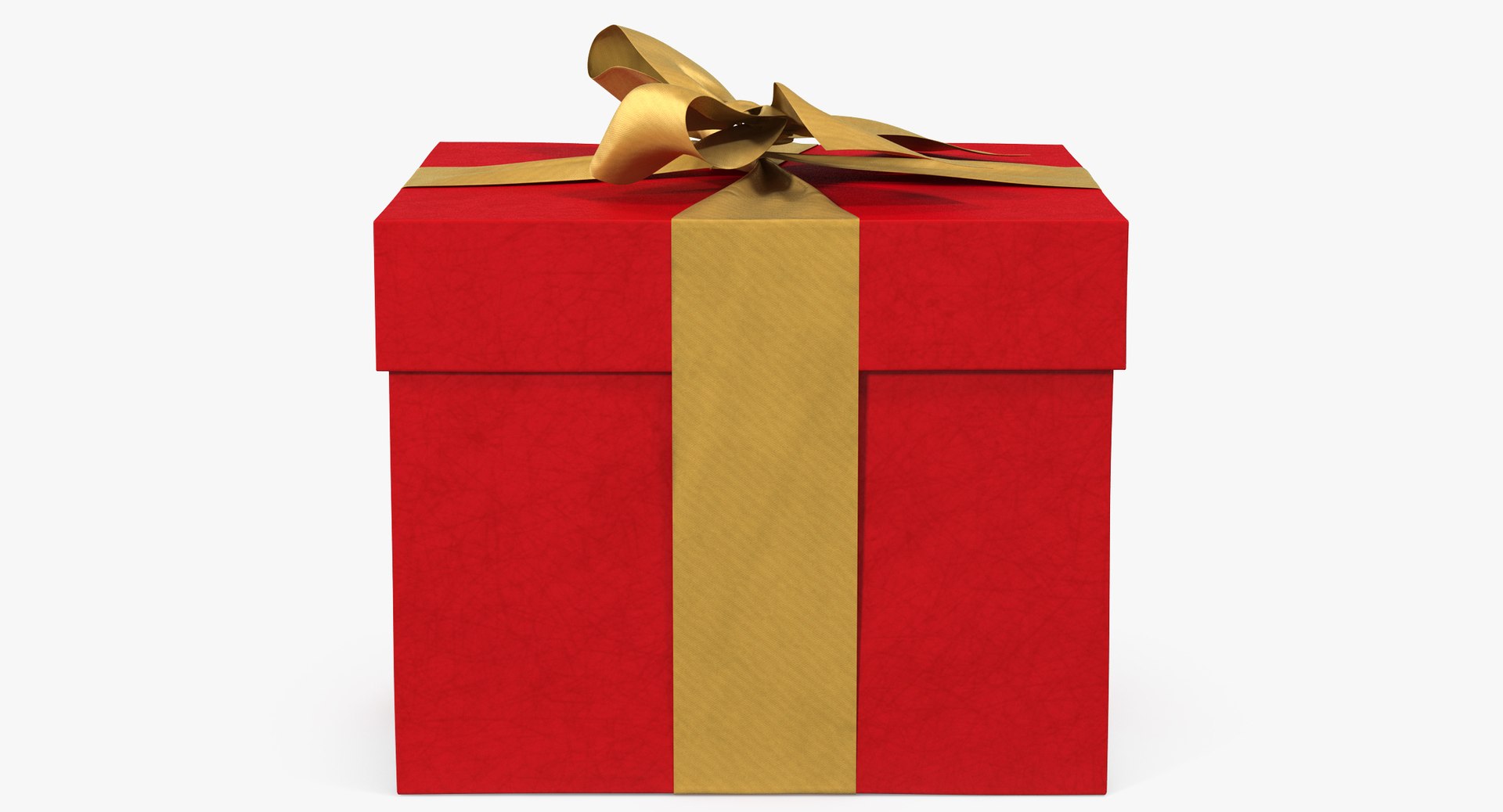 3D gift box red - TurboSquid 1199694