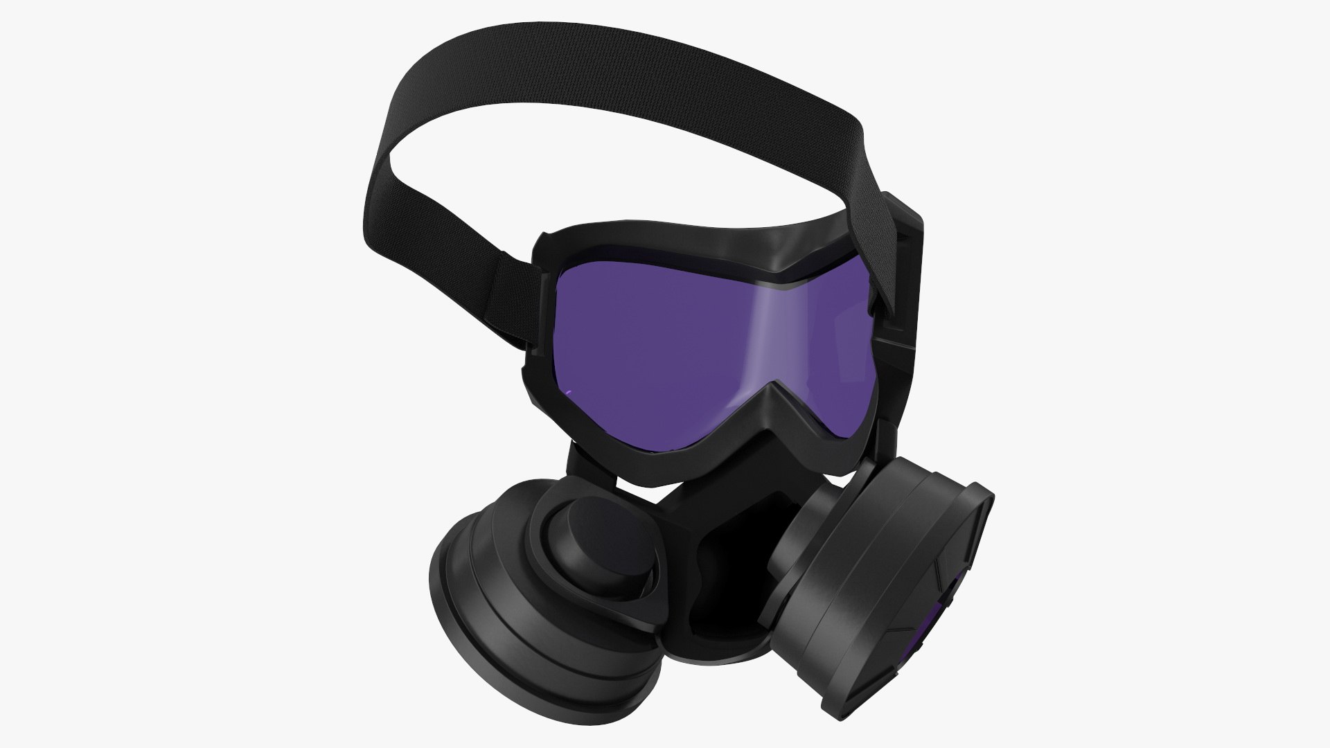 Mannequin Head Wearing Cyberpunk Gas Mask Purple 3D Model - TurboSquid ...