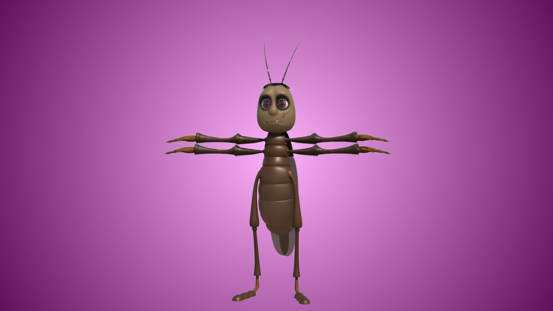 Cartoon Cockroach 3D Model - TurboSquid 1776859