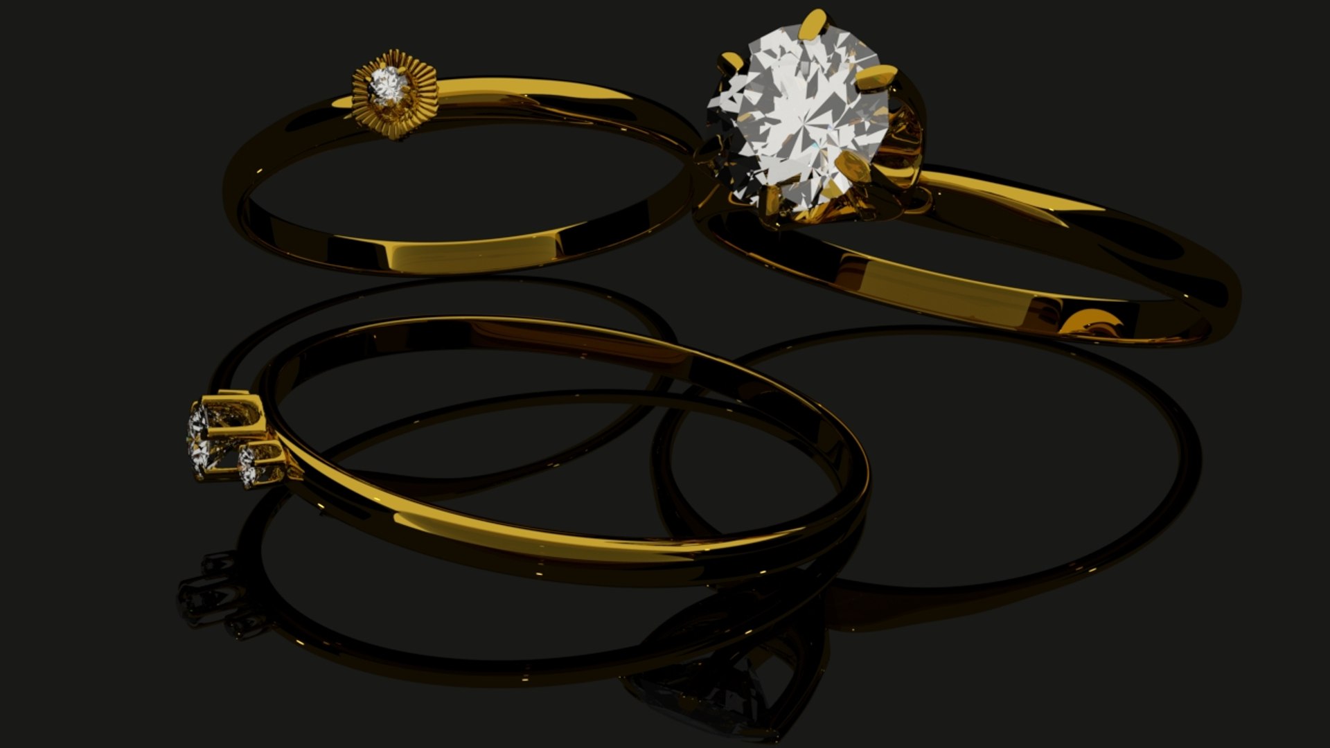 3D Model Rings - TurboSquid 1327579