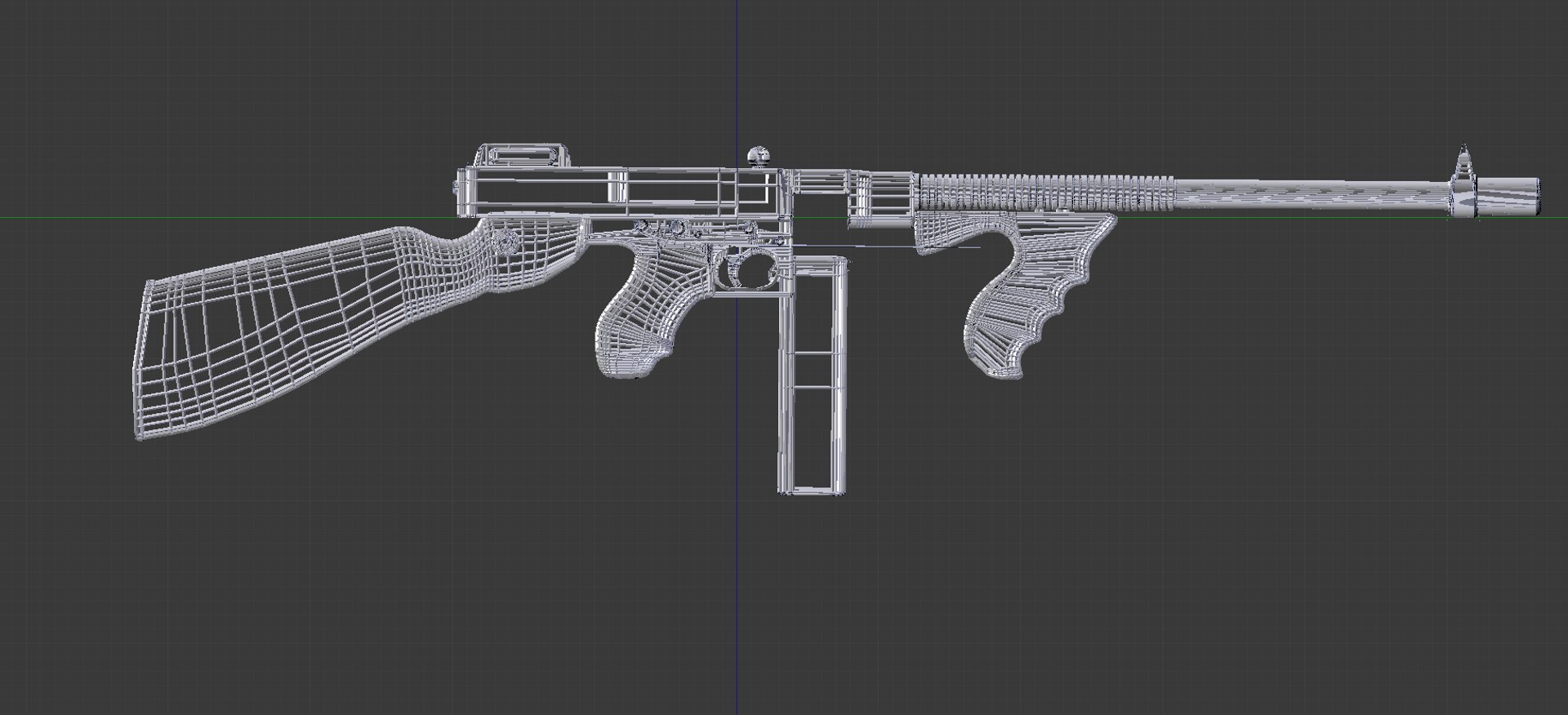 3D fully thompson sub machine gun - TurboSquid 1593333