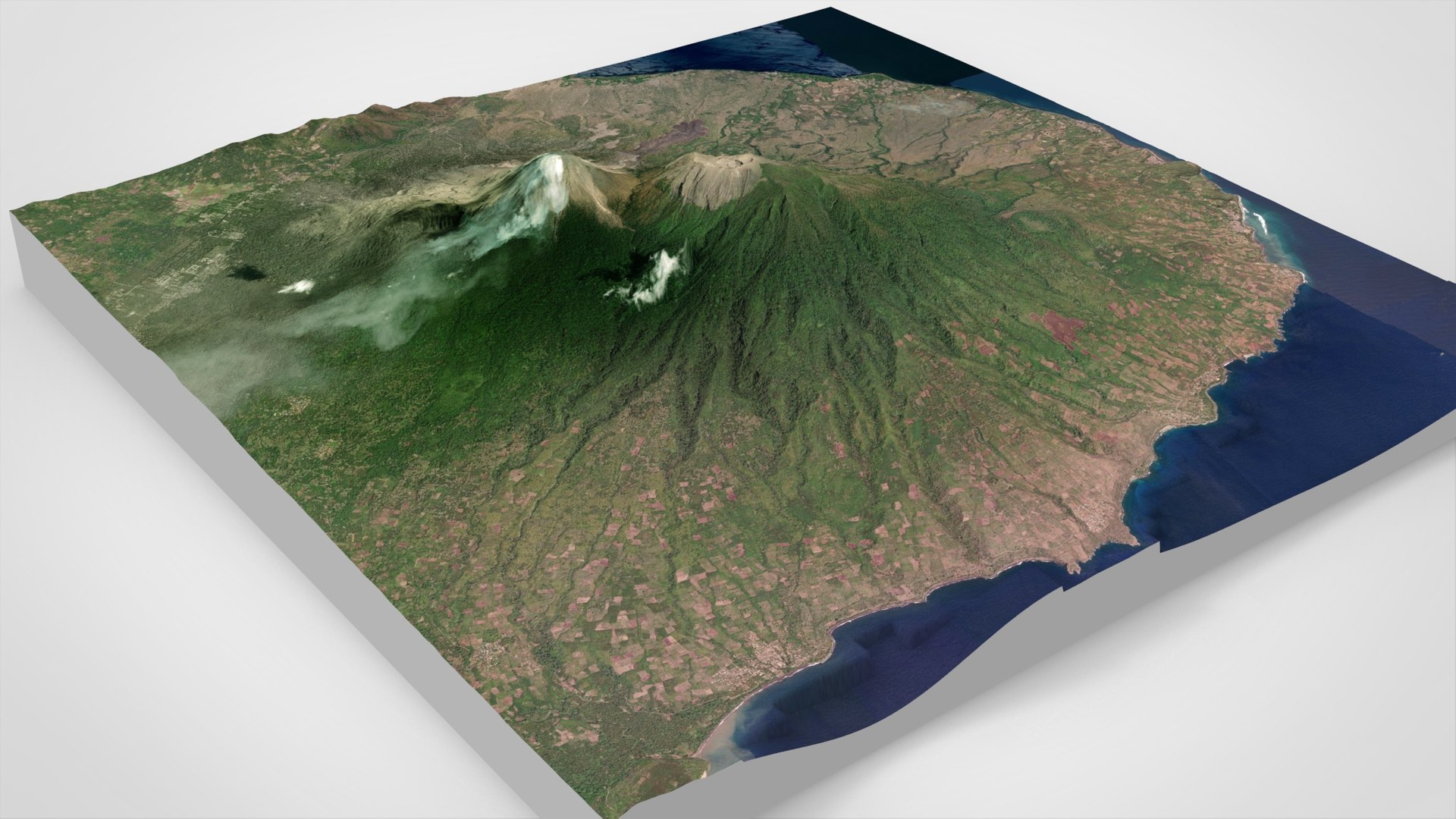 Volcano Lewotobi Flores Island Indonesia Model - TurboSquid 2460144