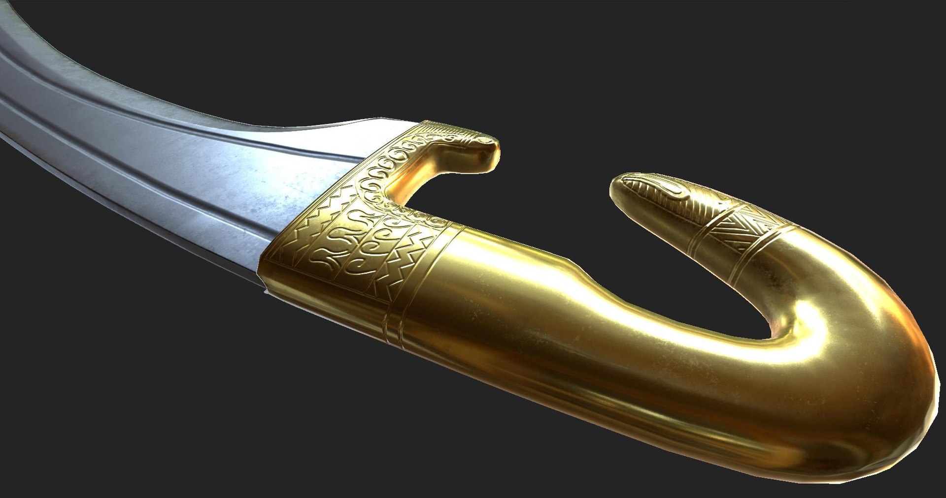 Historically Spanish Falcata 3D Model - TurboSquid 1428136