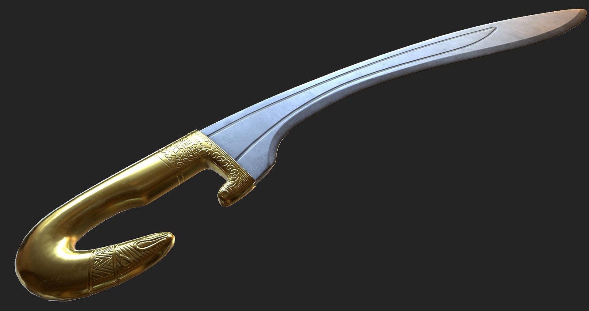 Historically Spanish Falcata 3D Model - TurboSquid 1428136