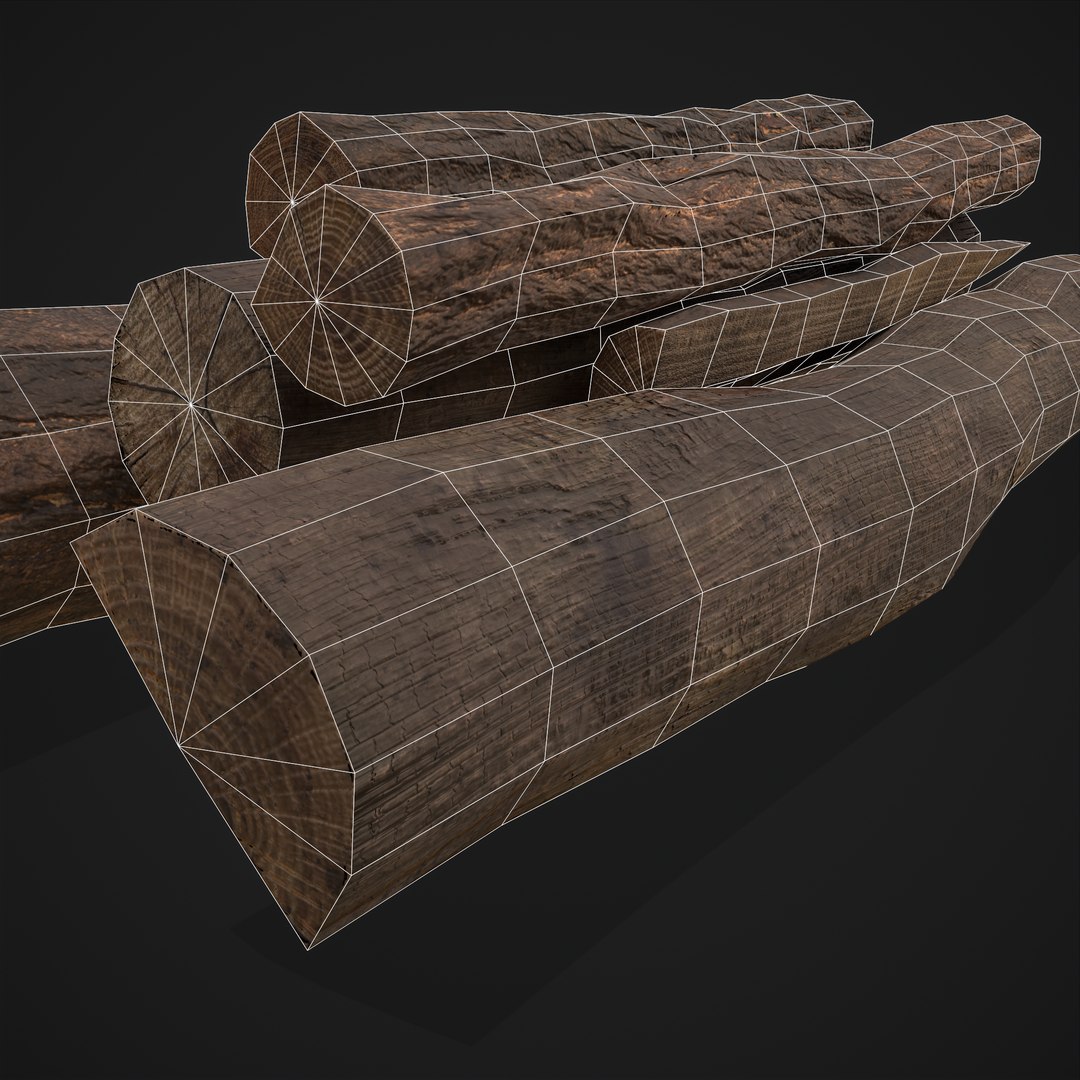 Wood Logs 3D model - TurboSquid 1824597