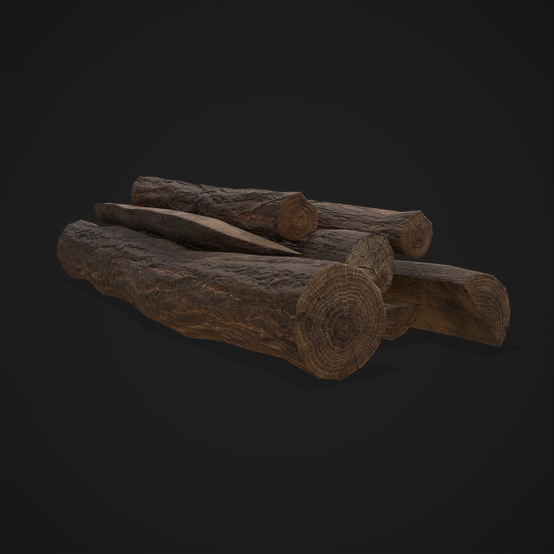 Wood Logs 3D Model - TurboSquid 1824597