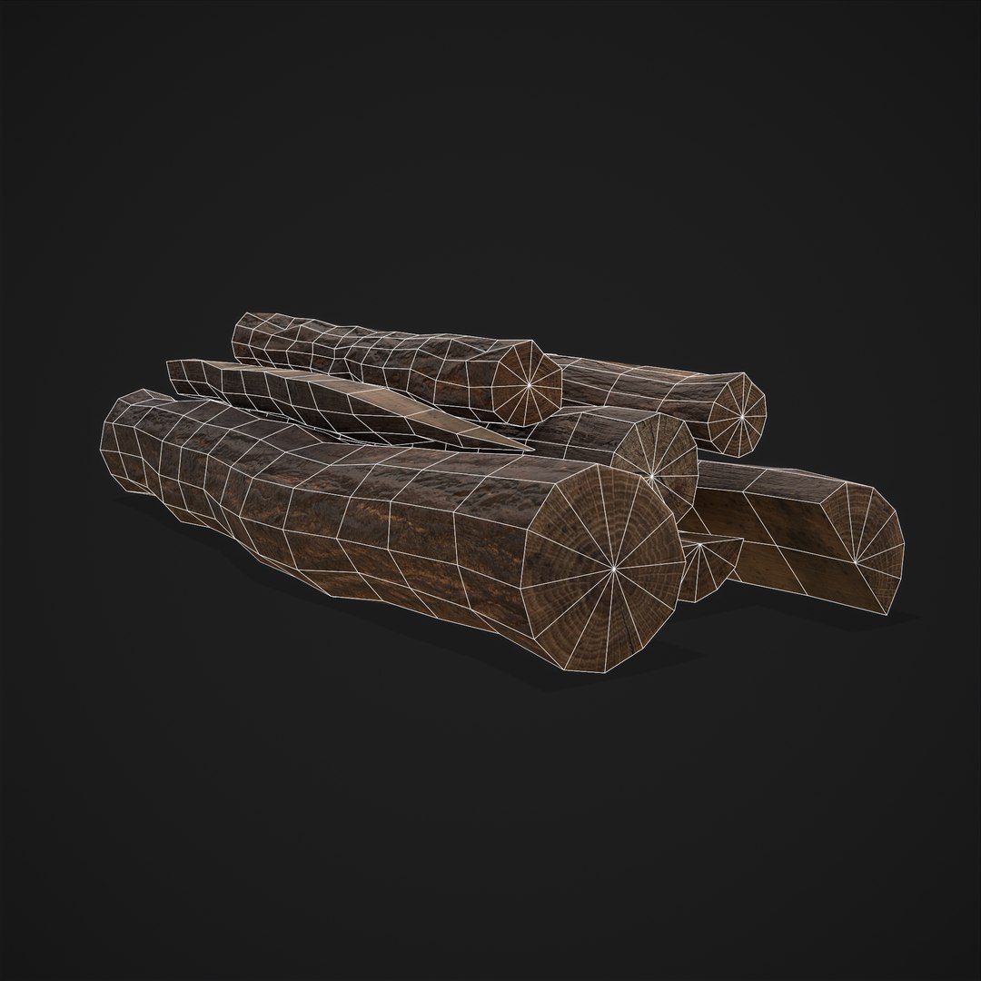 Wood Logs 3D Model - TurboSquid 1824597